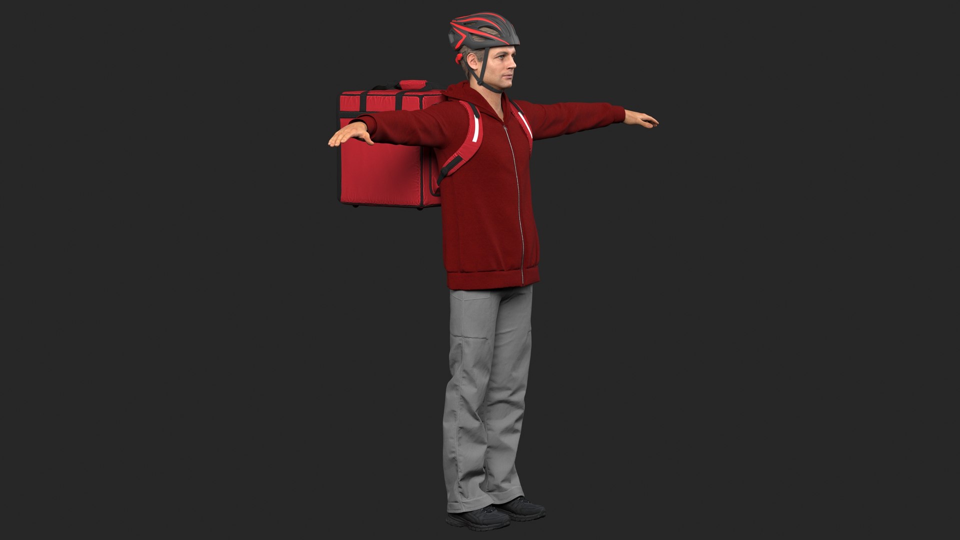 3D Delivery Bicycle Rider - TurboSquid 2042808