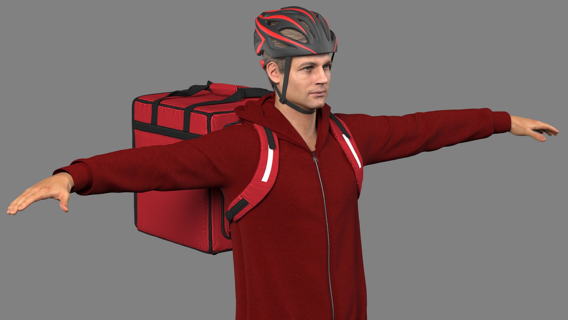 3D Delivery Bicycle Rider - TurboSquid 2042808