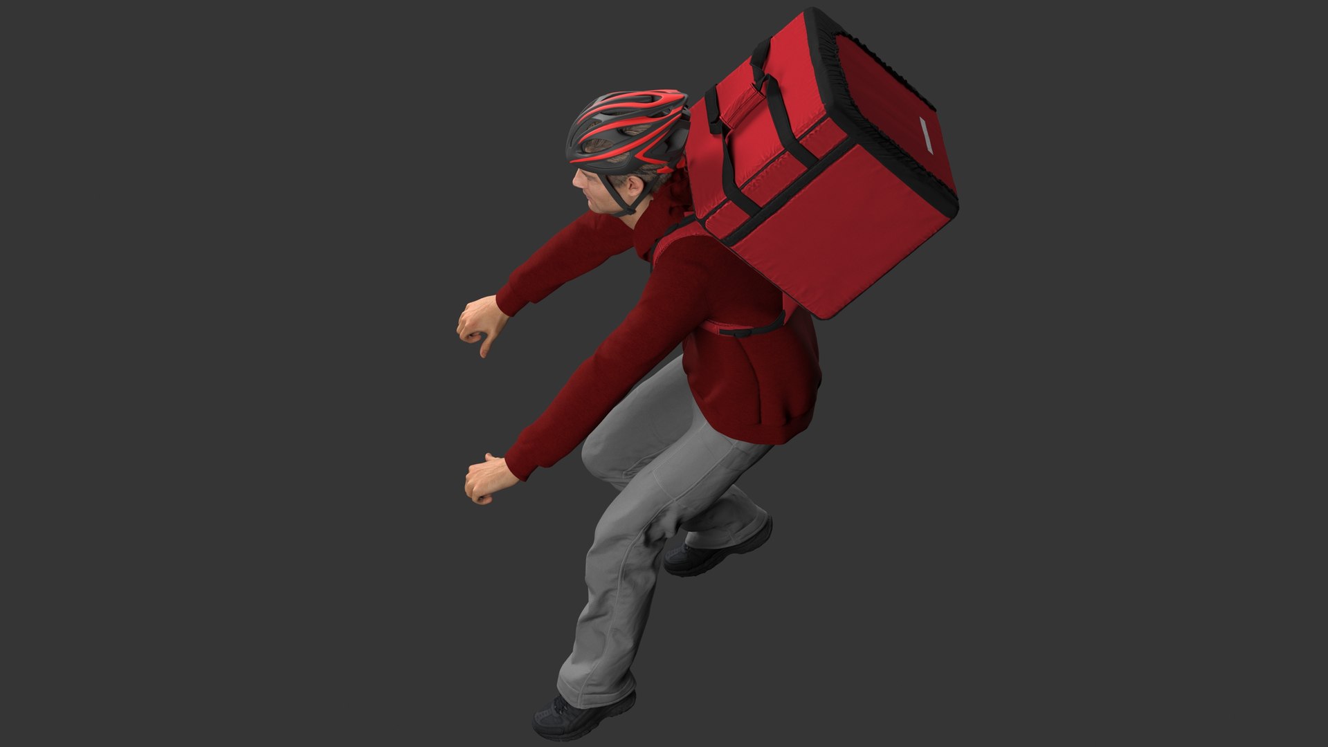 3D Delivery Bicycle Rider - TurboSquid 2042808