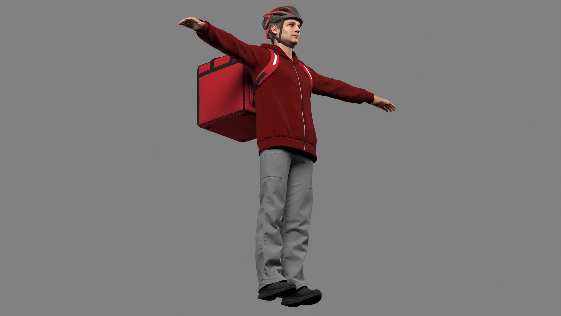 3D Delivery Bicycle Rider - TurboSquid 2042808