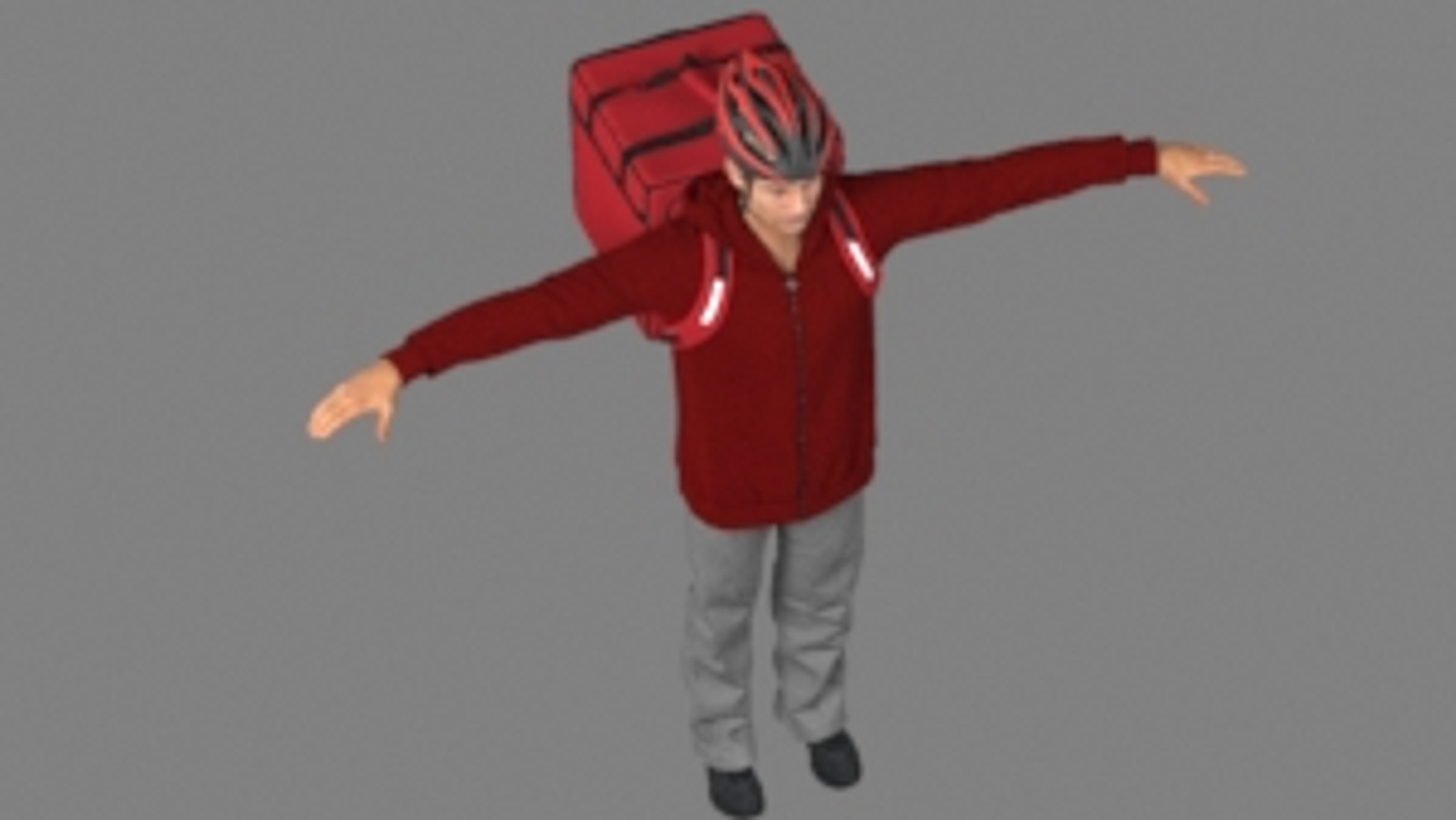 3D Delivery Bicycle Rider - TurboSquid 2042808