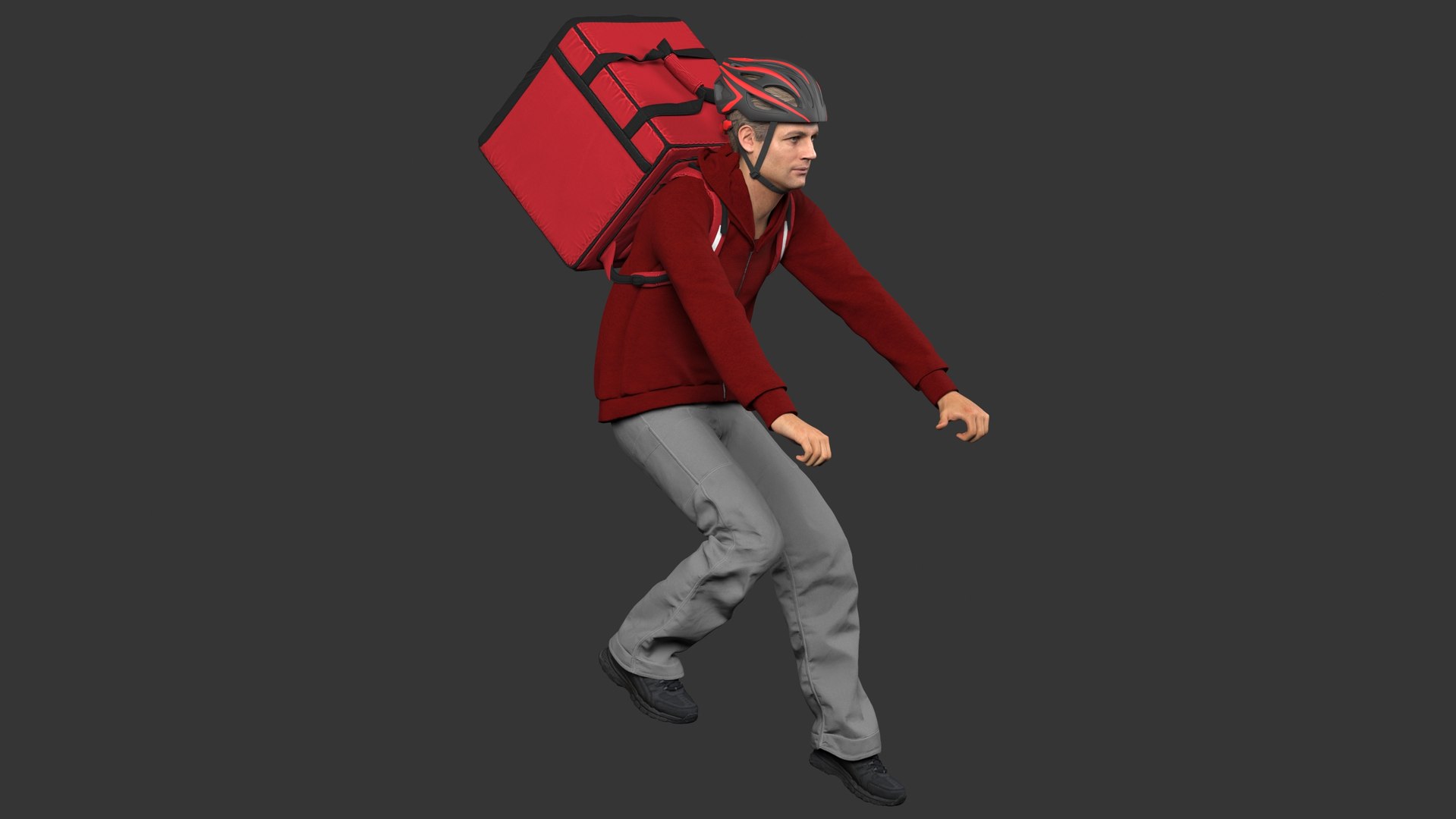 3D Delivery Bicycle Rider - TurboSquid 2042808