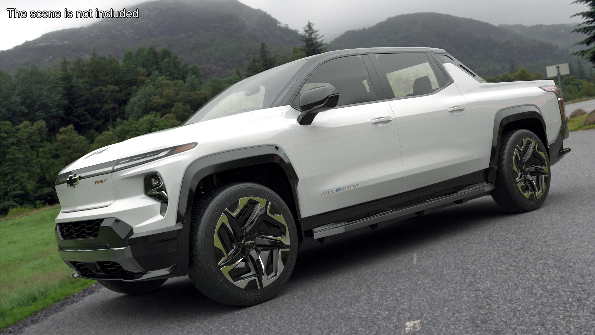 3D Model Chevrolet Silverado EV RST White 2024 Simplified - TurboSquid ...