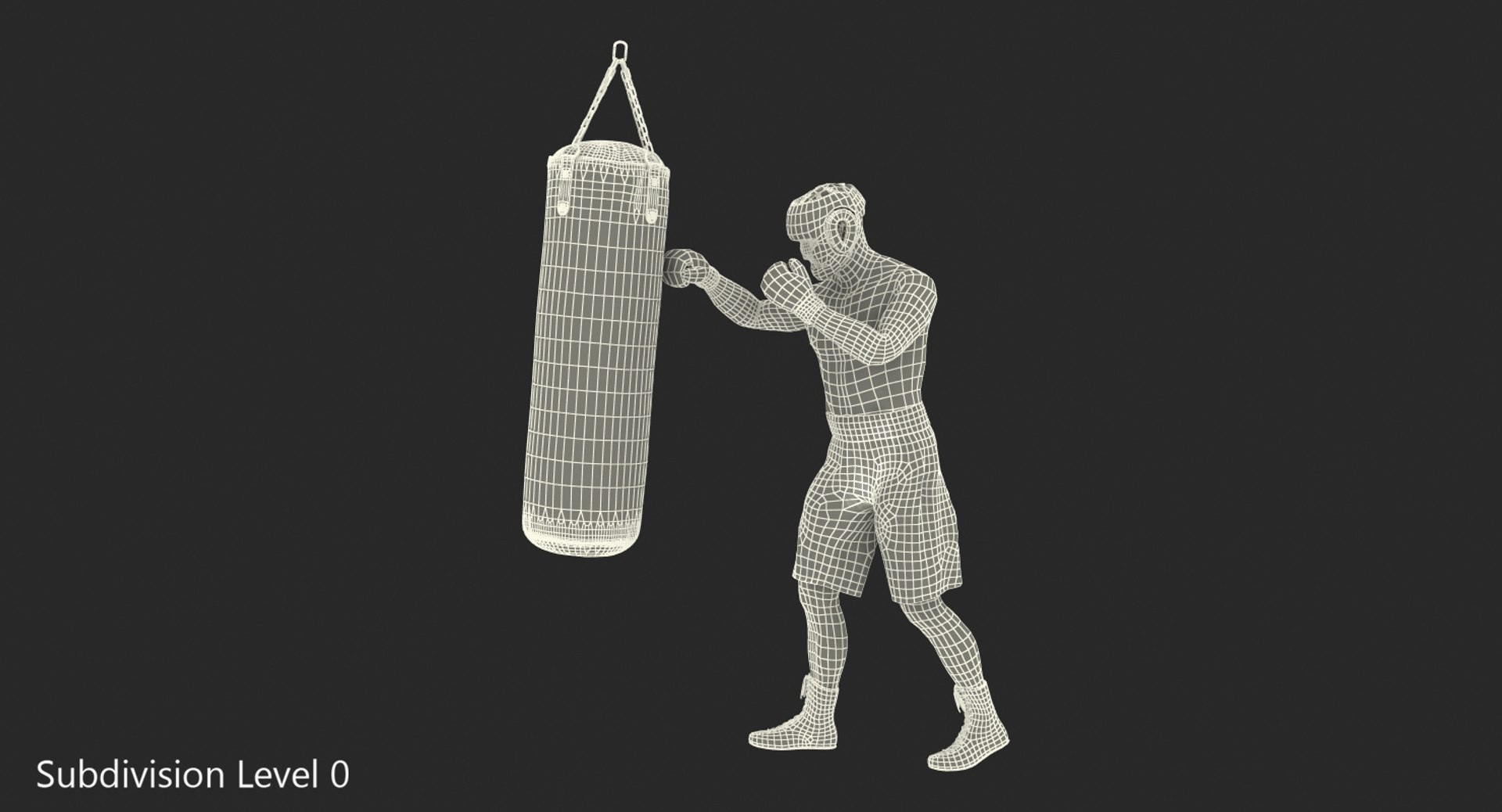 Punching bag boxer rigged 3D model - TurboSquid 1305573