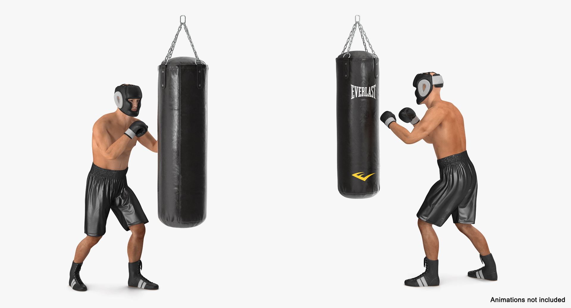 Punching bag boxer rigged 3D model - TurboSquid 1305573
