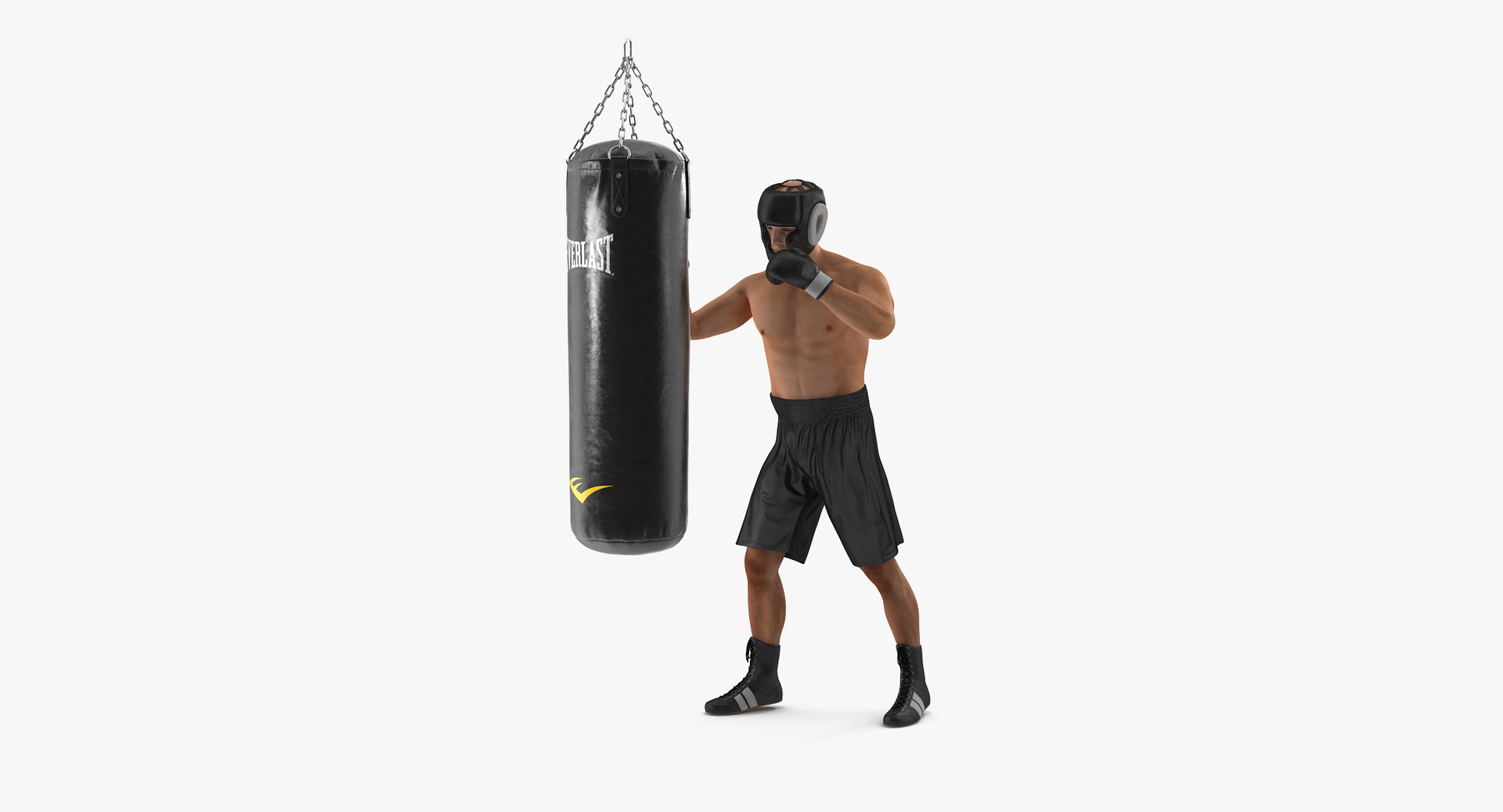 Punching bag boxer rigged 3D model - TurboSquid 1305573