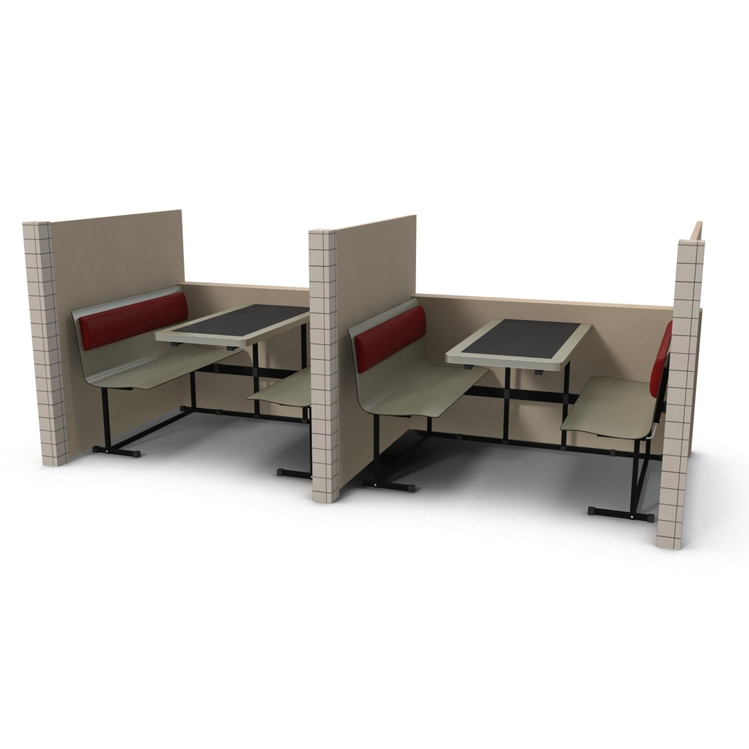 Booths Seating 3d Max