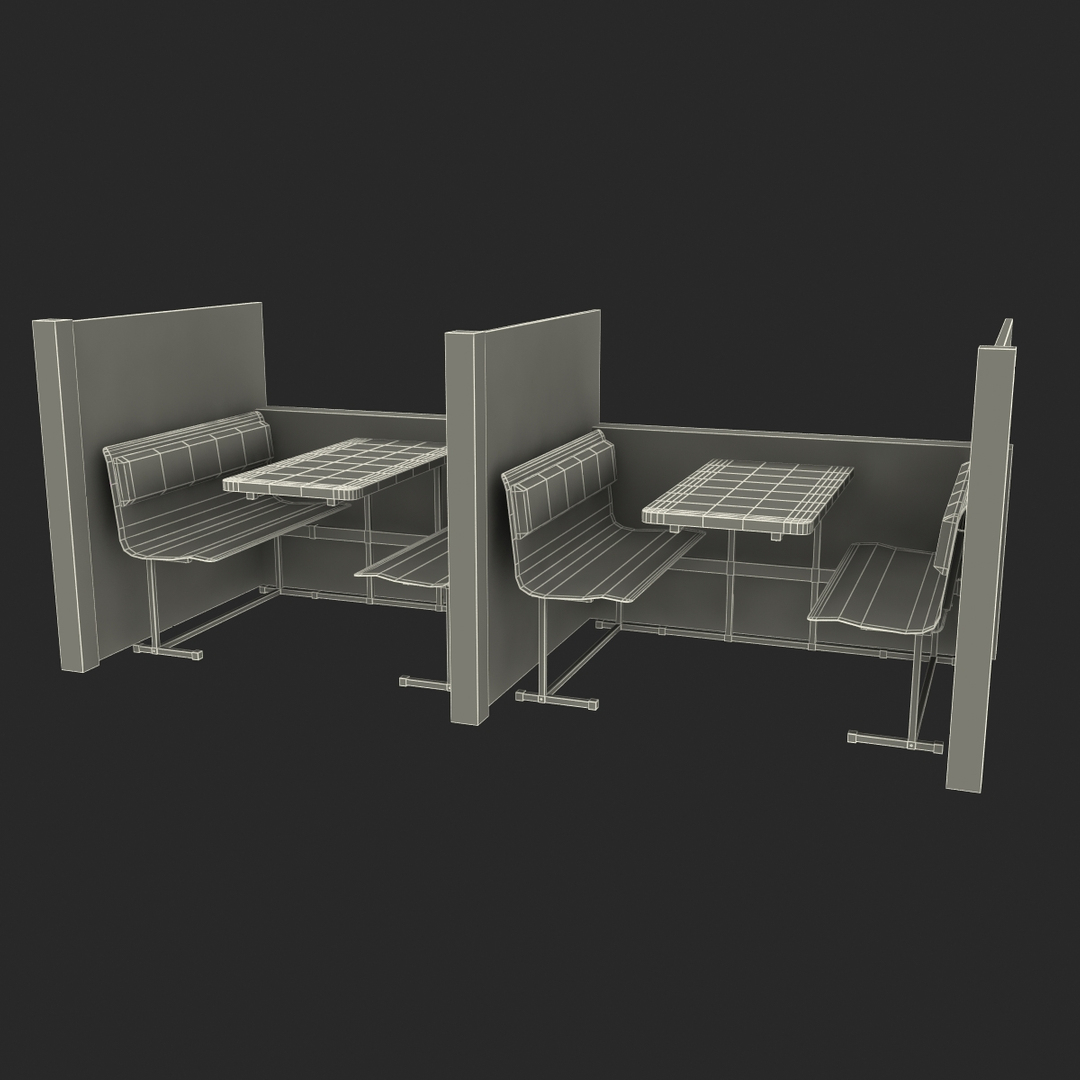 Booths Seating 3d Max