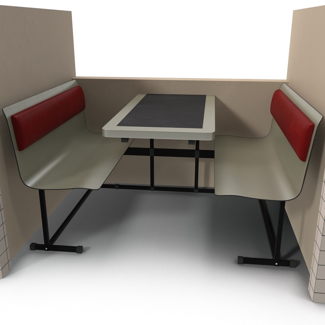 Booths Seating 3d Max