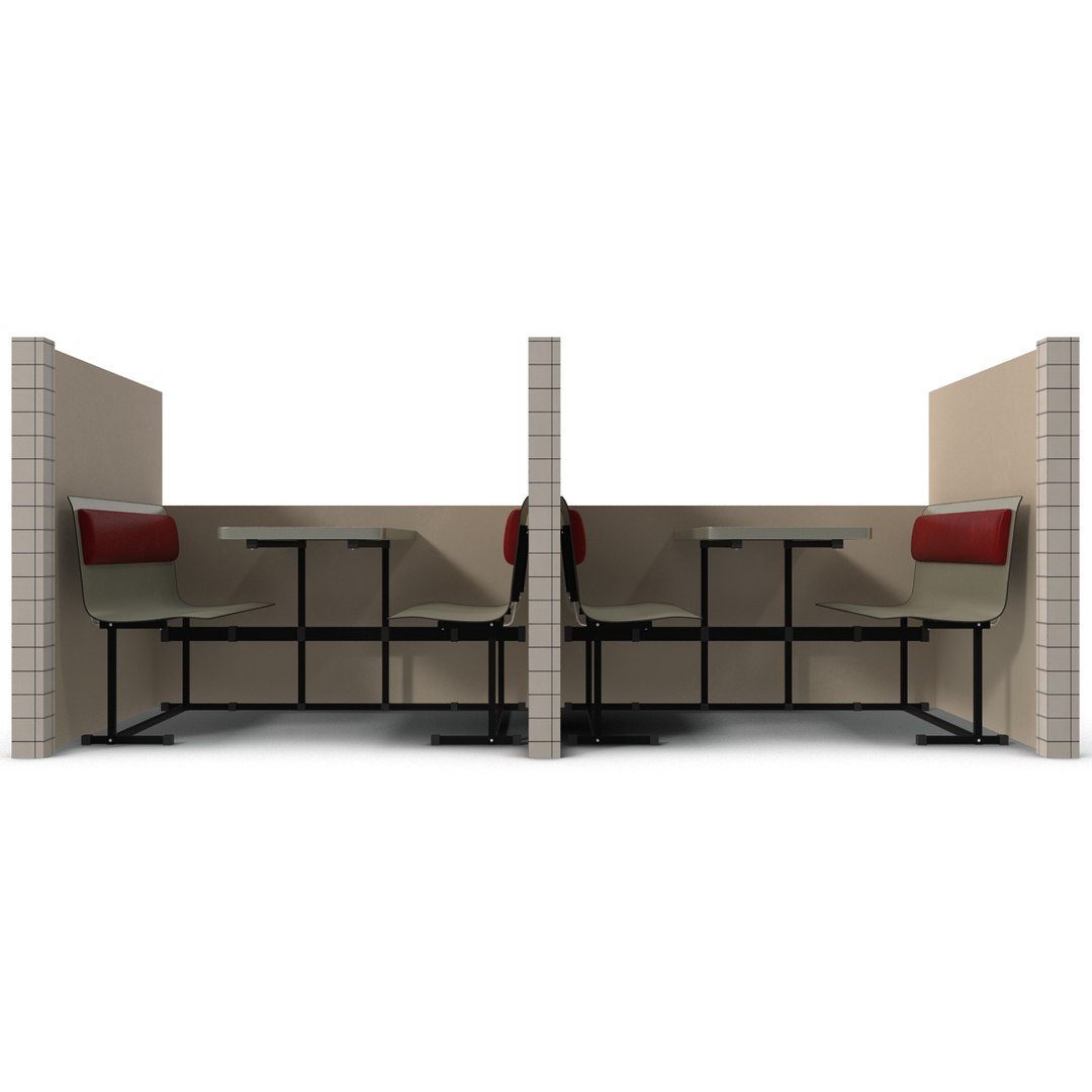 Booths Seating 3d Max