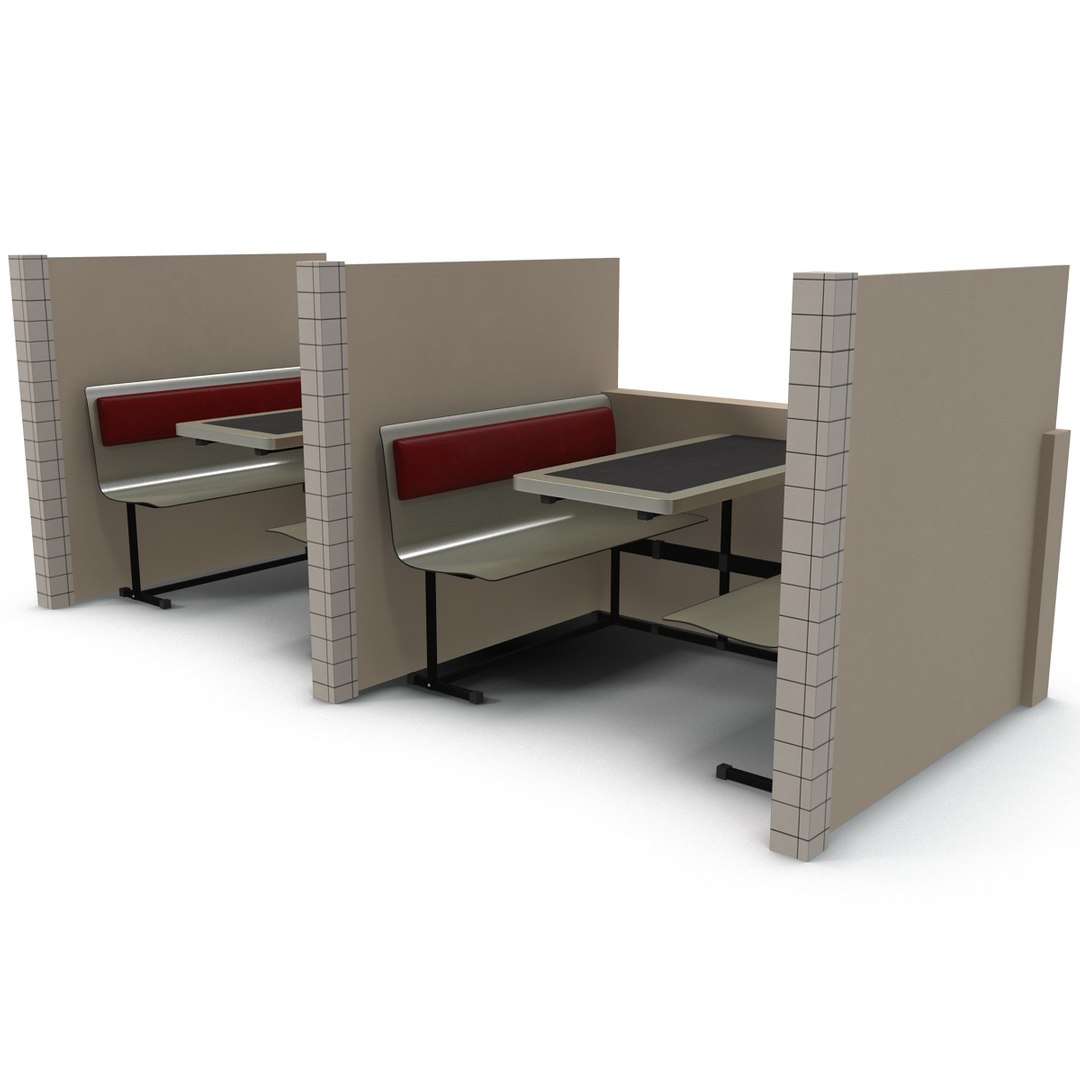 Booths Seating 3d Max