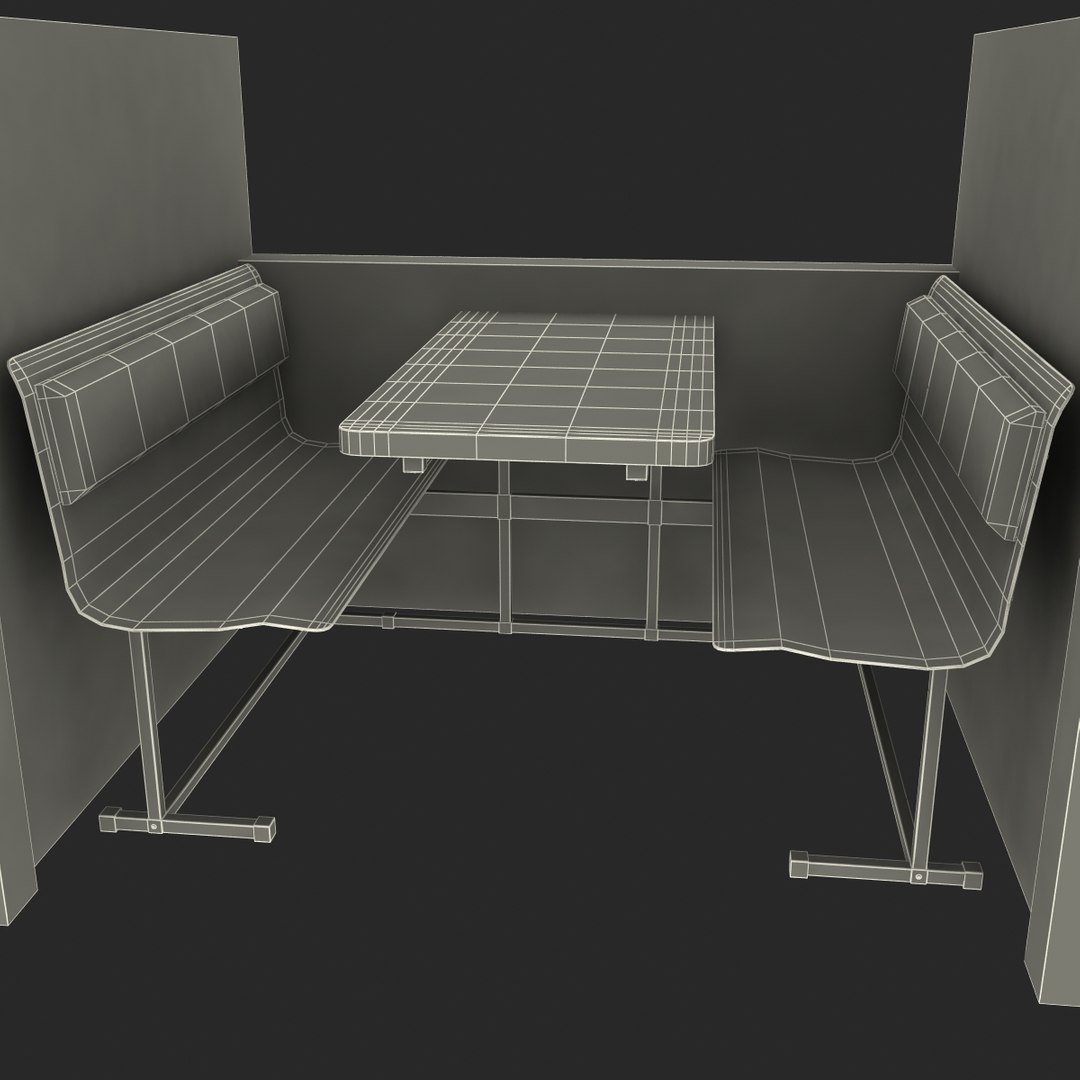 Booths Seating 3d Max