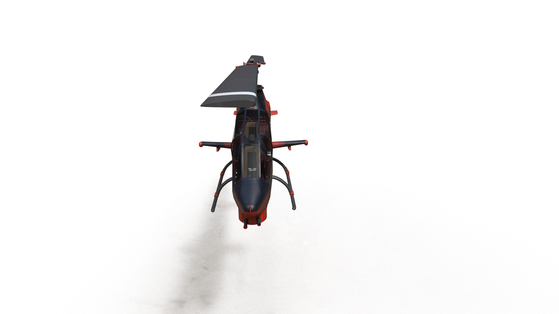 Low poly Attack Helicopter Arctic with 4K PBR Texture model ...