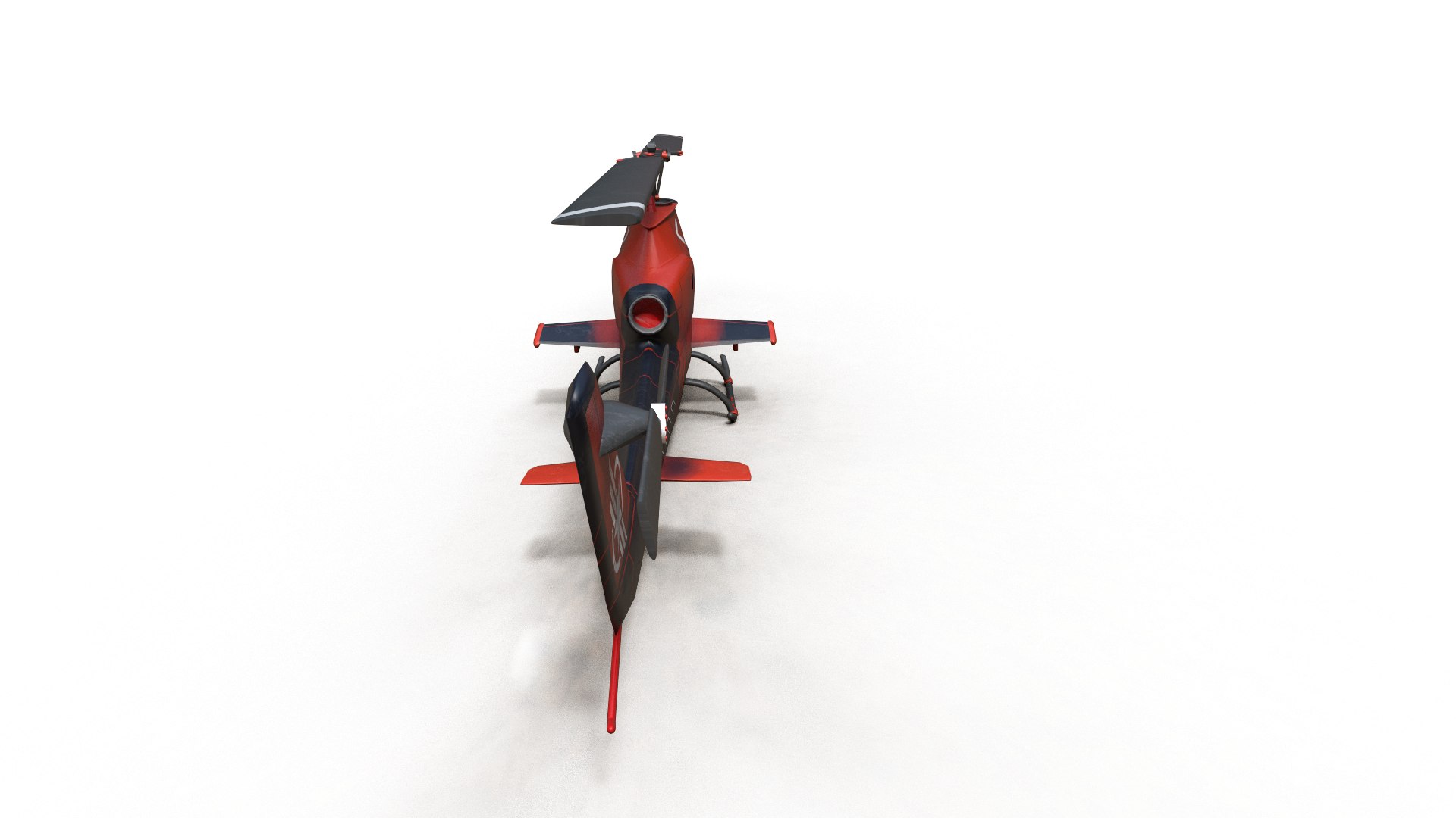 Low poly Attack Helicopter Arctic with 4K PBR Texture model ...