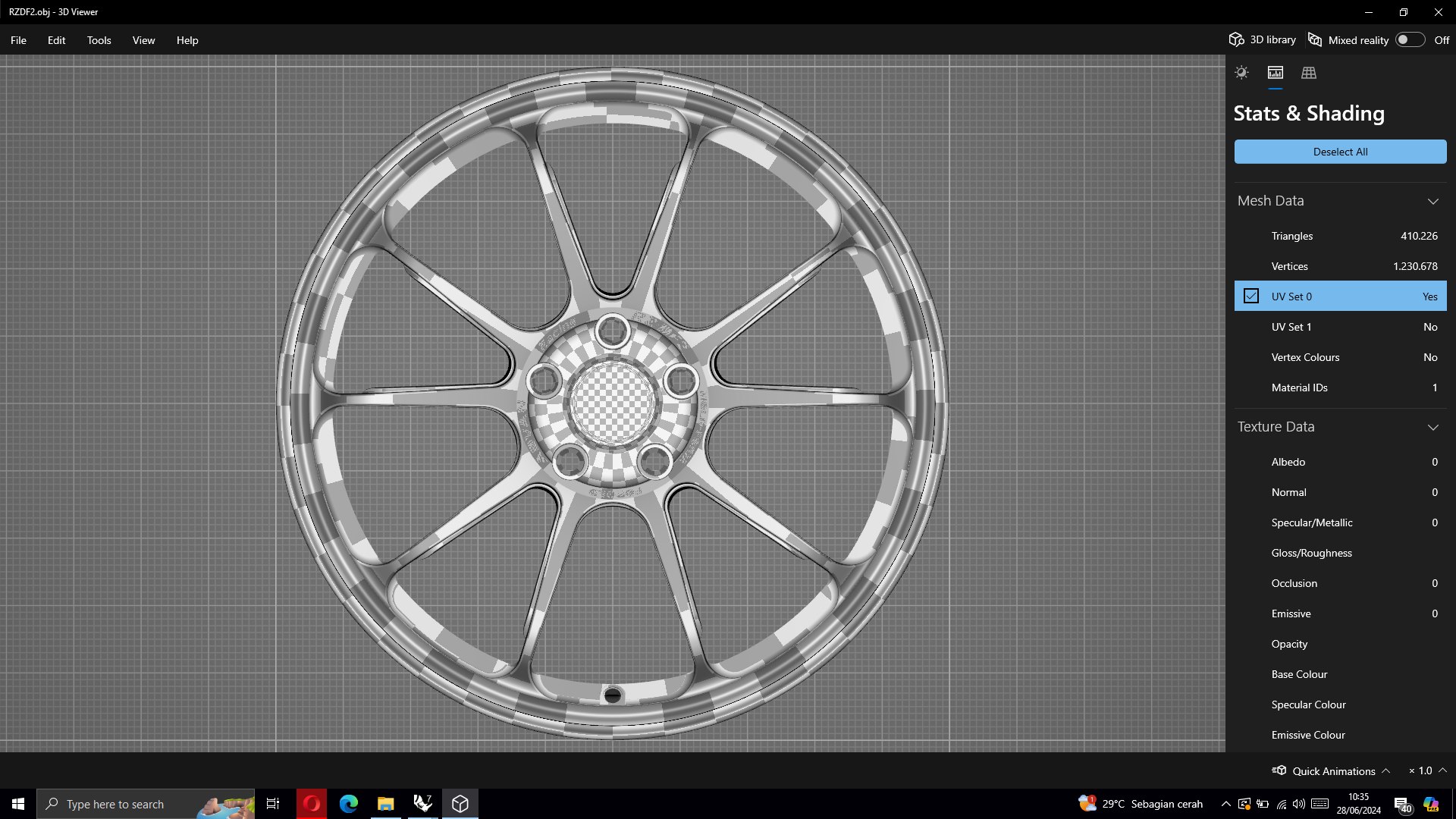Yokohama Advan RZ-DF2 3D Model - TurboSquid 2248002