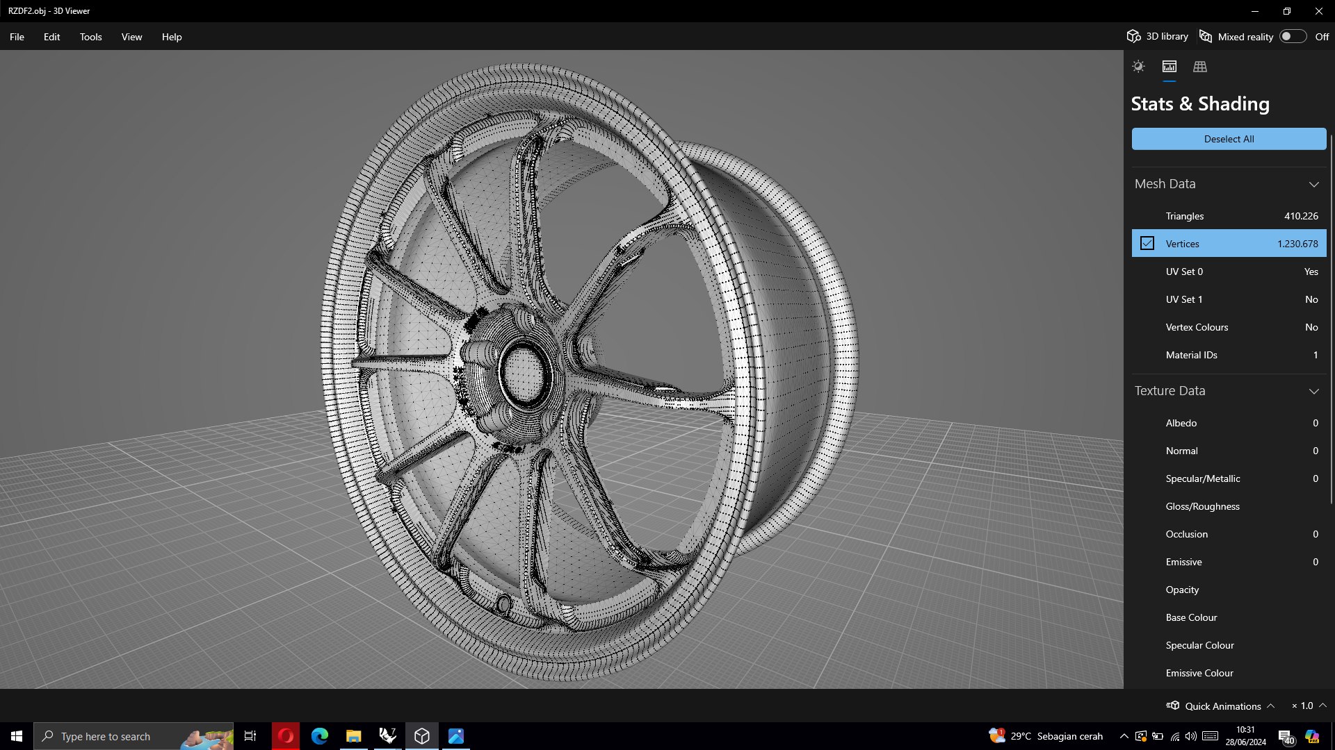 Yokohama Advan RZ-DF2 3D Model - TurboSquid 2248002