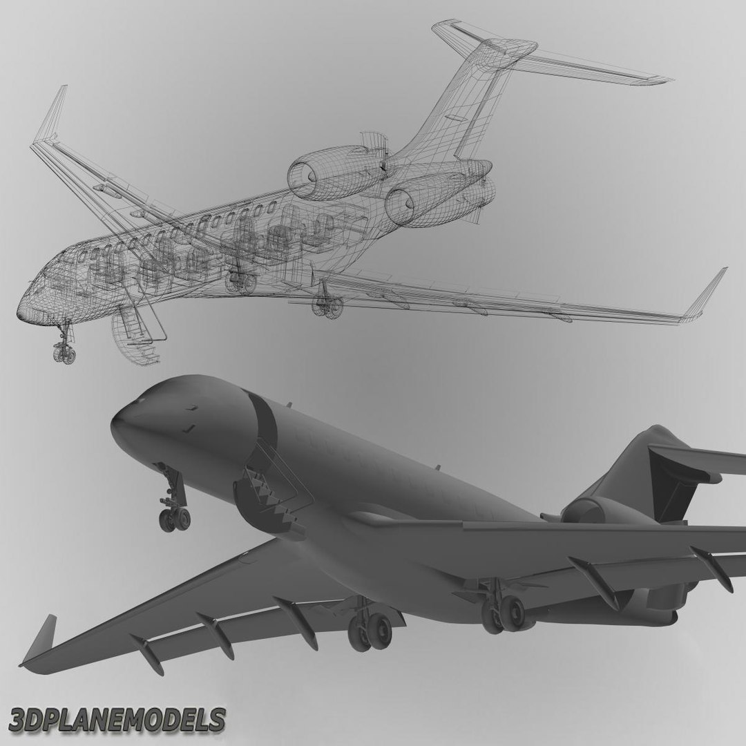 3d Model Bombardier Global
