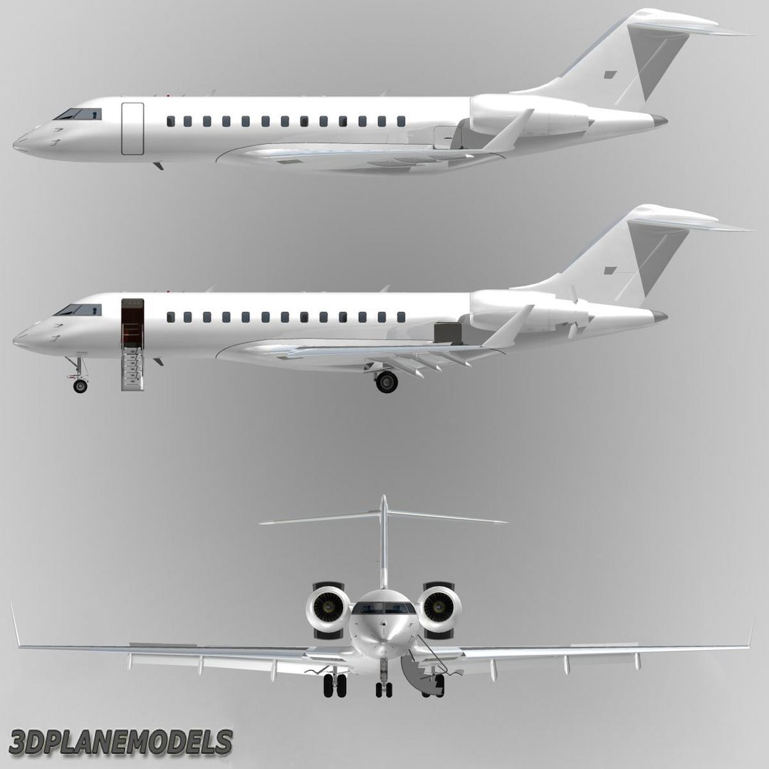 3d Model Bombardier Global