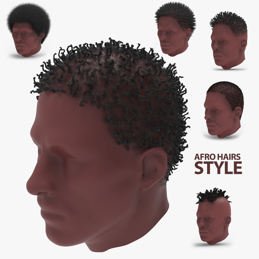 Afro Haircut Style Model - TurboSquid 2271900