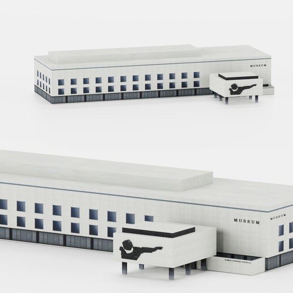 Museu de História Natural de Genebra - Modelo 3D Lowpoly Modelo 3D ...