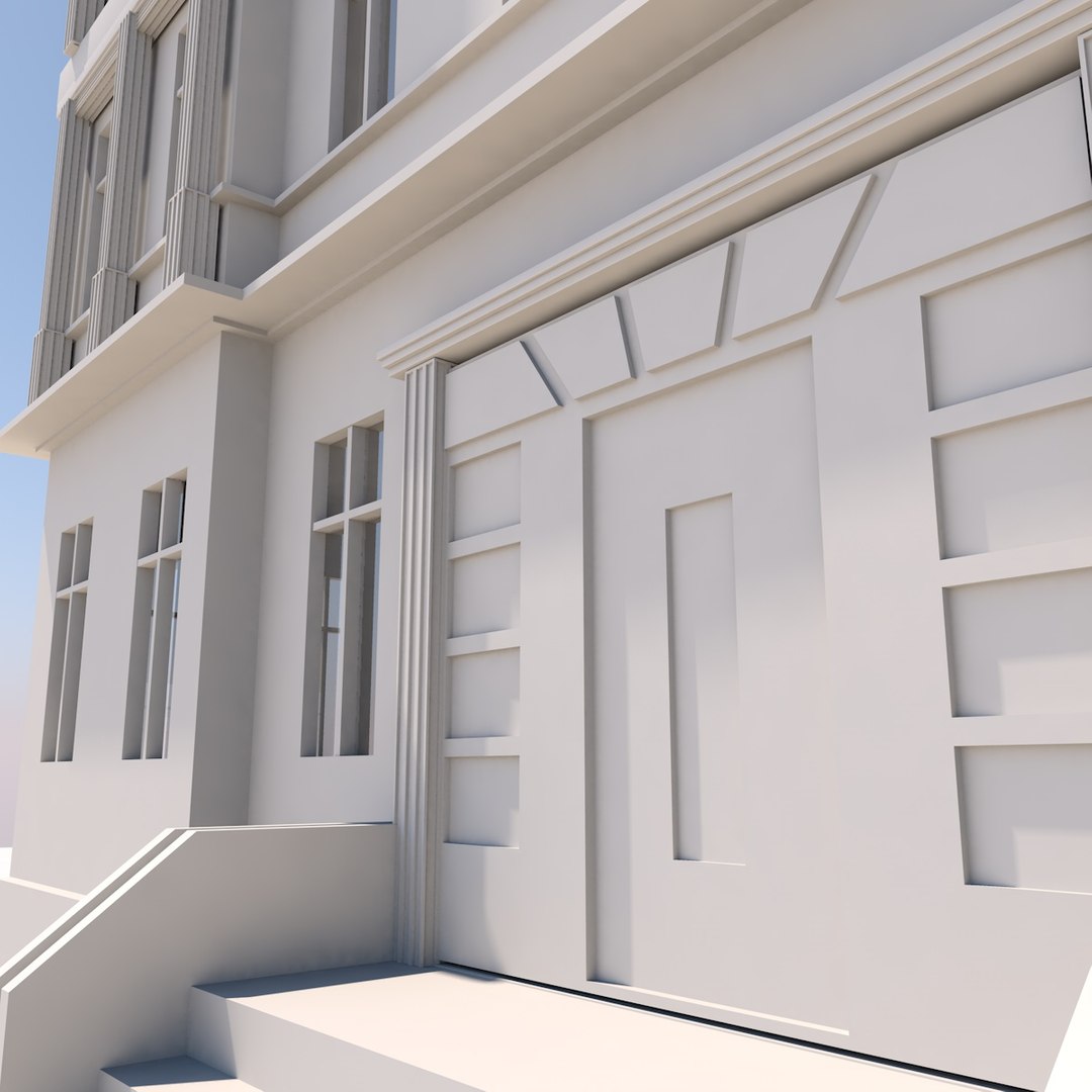 3D Vintage Building Model - TurboSquid 1566372