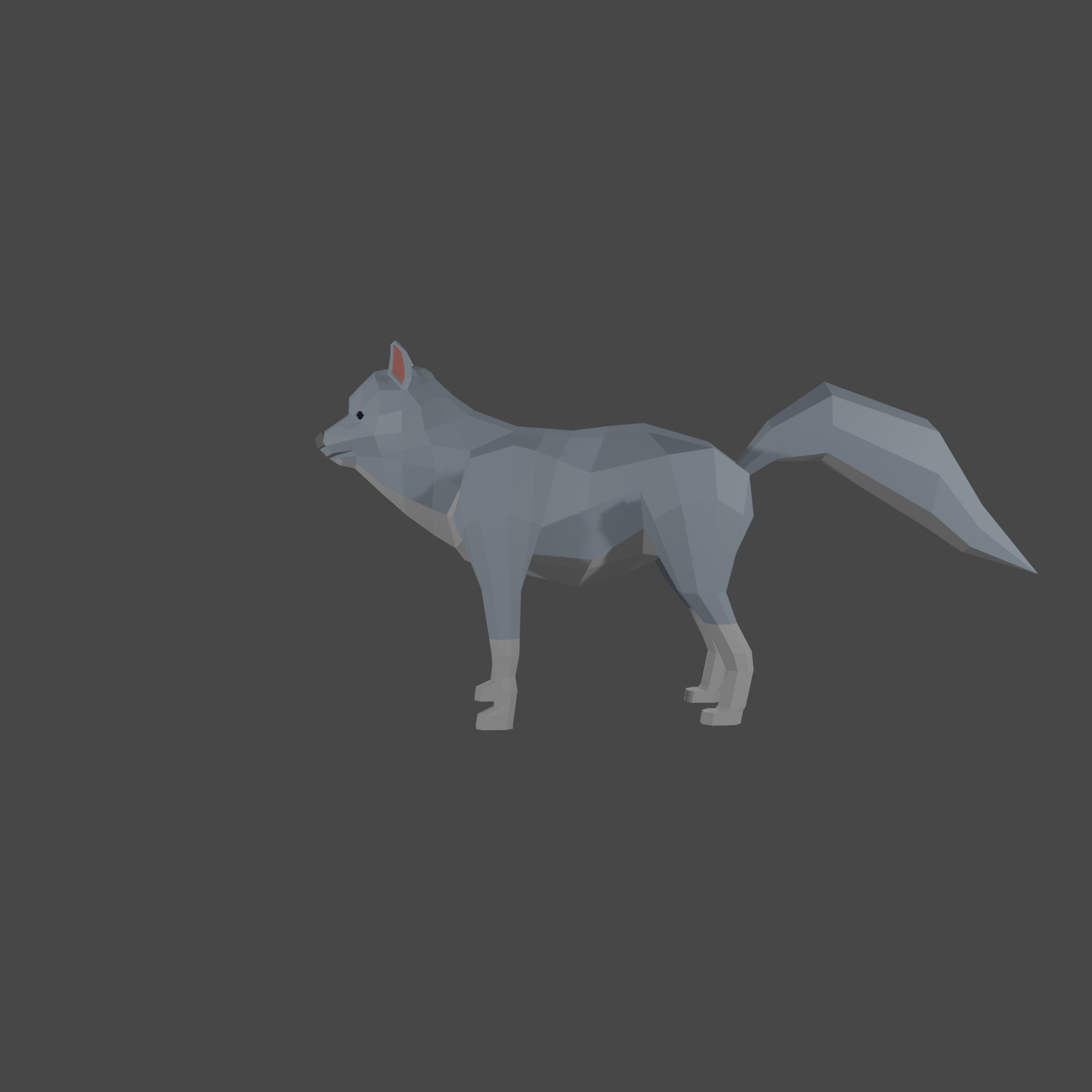 Ultra Low Poly Wolf 3D - TurboSquid 1841693
