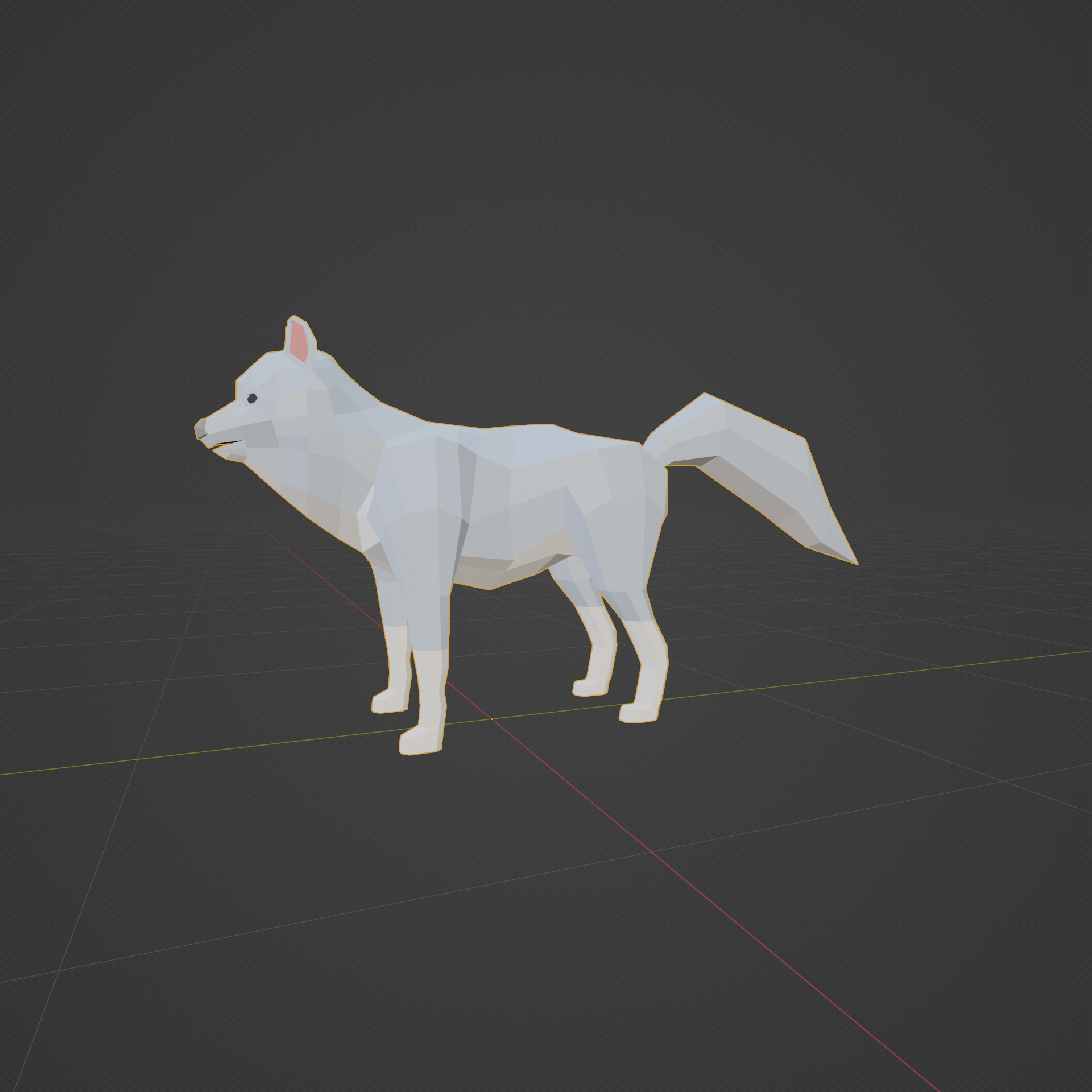 Ultra Low Poly Wolf 3D - TurboSquid 1841693