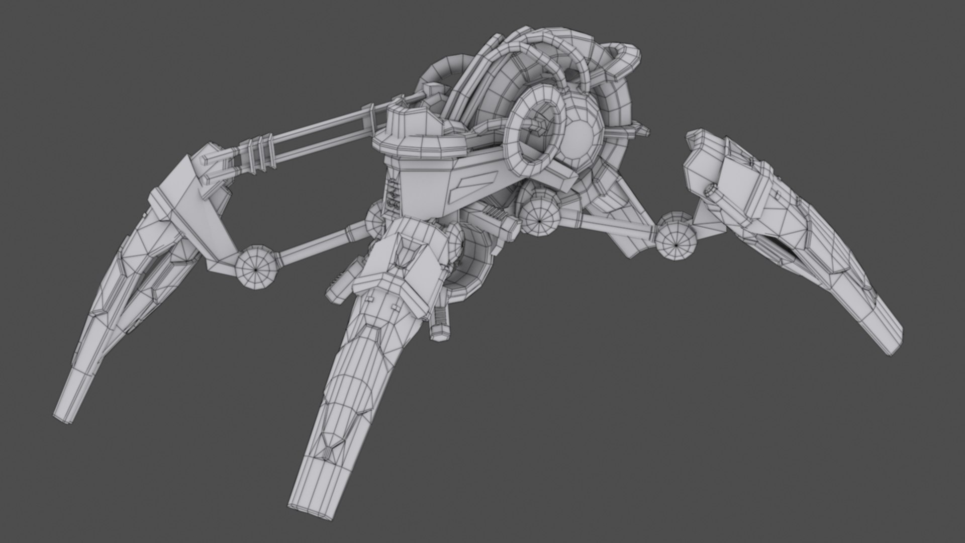 3d Arachnid Scifi Drone