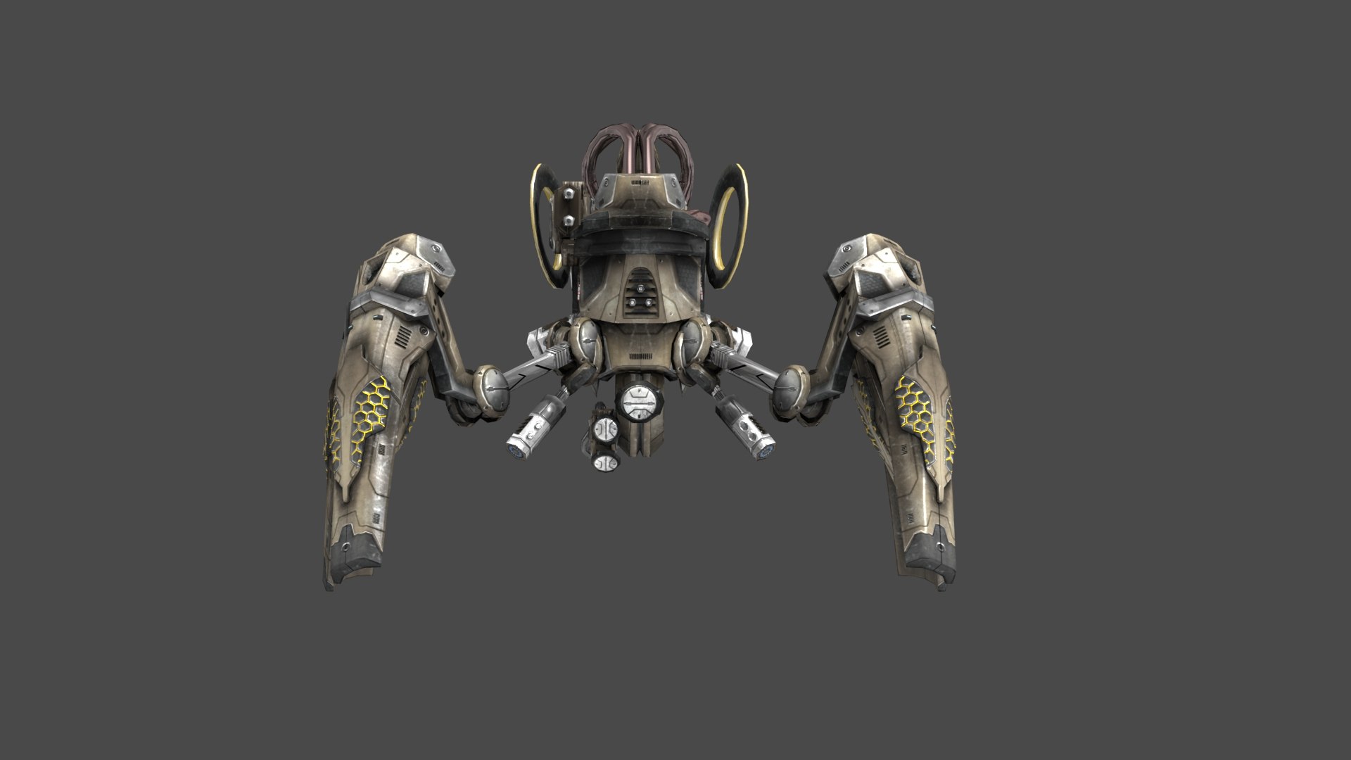 3d Arachnid Scifi Drone