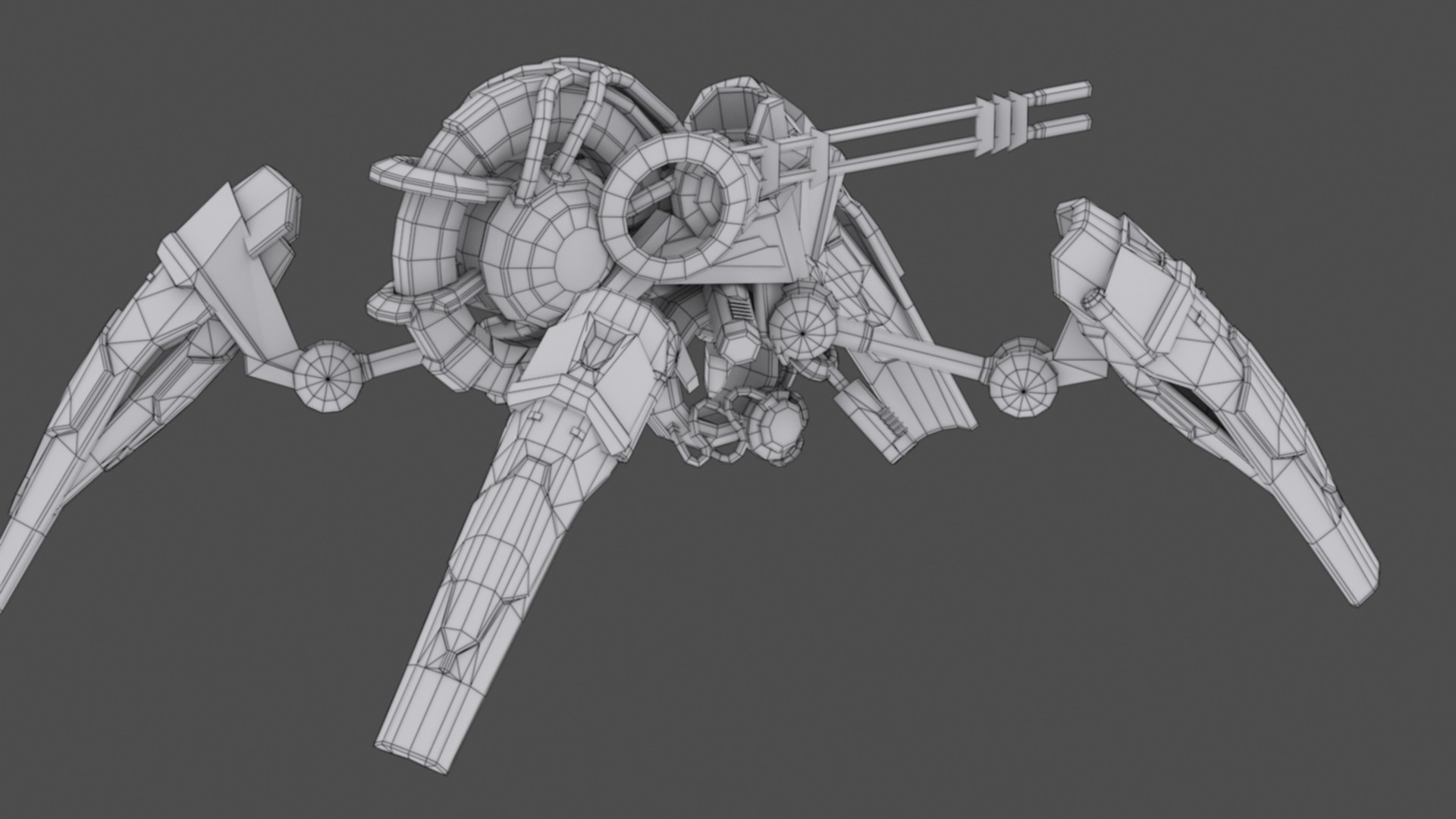 3d Arachnid Scifi Drone