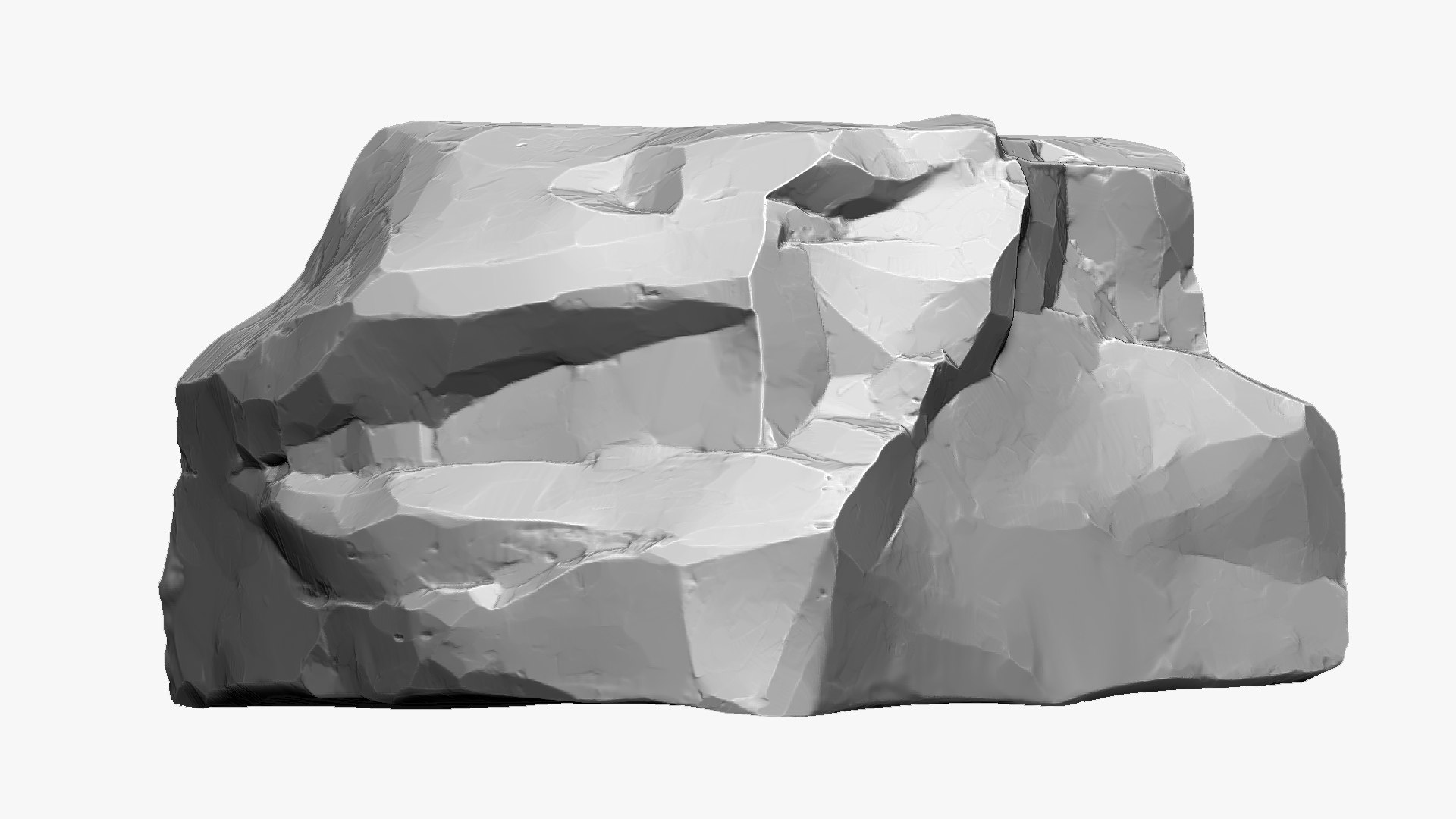 3D 3D Mountain Rock Zbrush Sculpt Model - TurboSquid 2129537