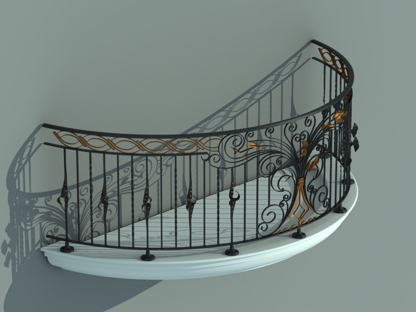 Architectural Balcony Model - TurboSquid 1168089