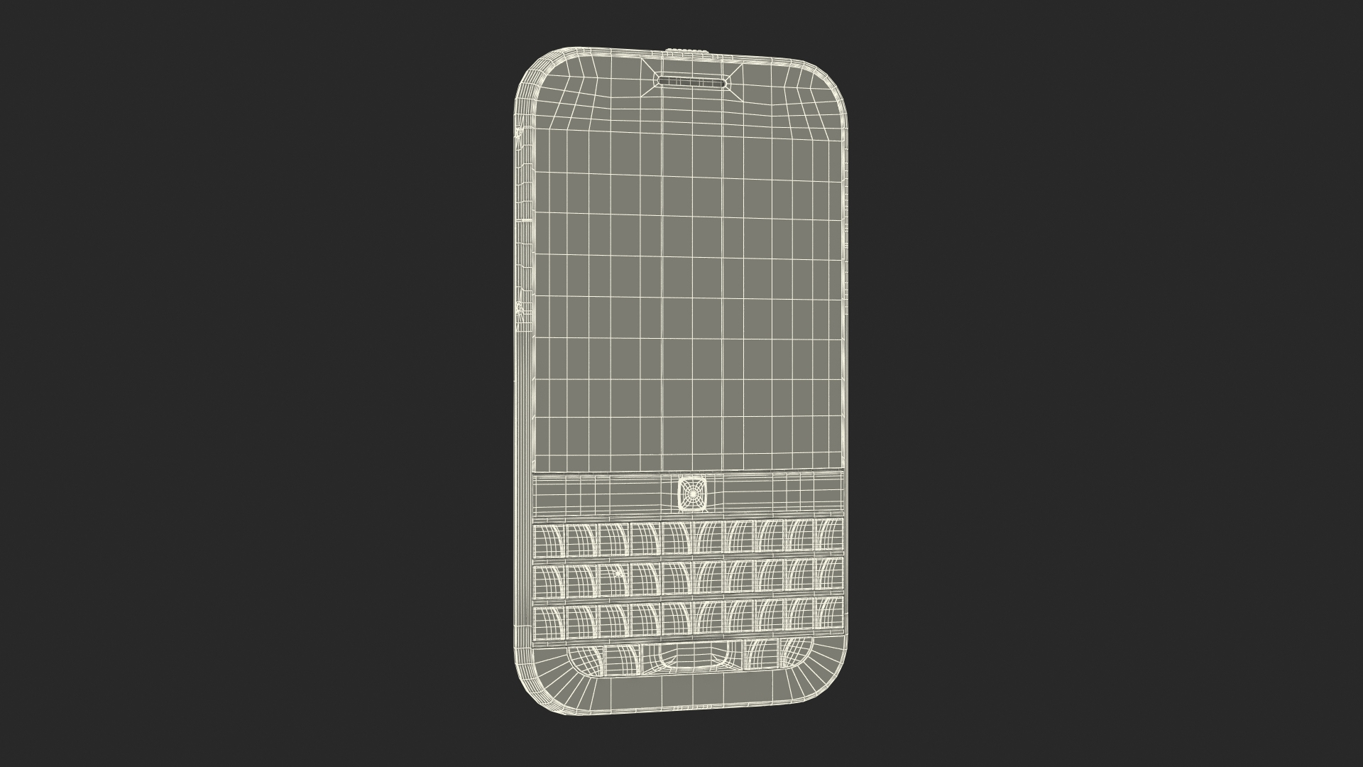 Premium Smartphone With Qwerty Keyboard Silver 3D Model - TurboSquid ...