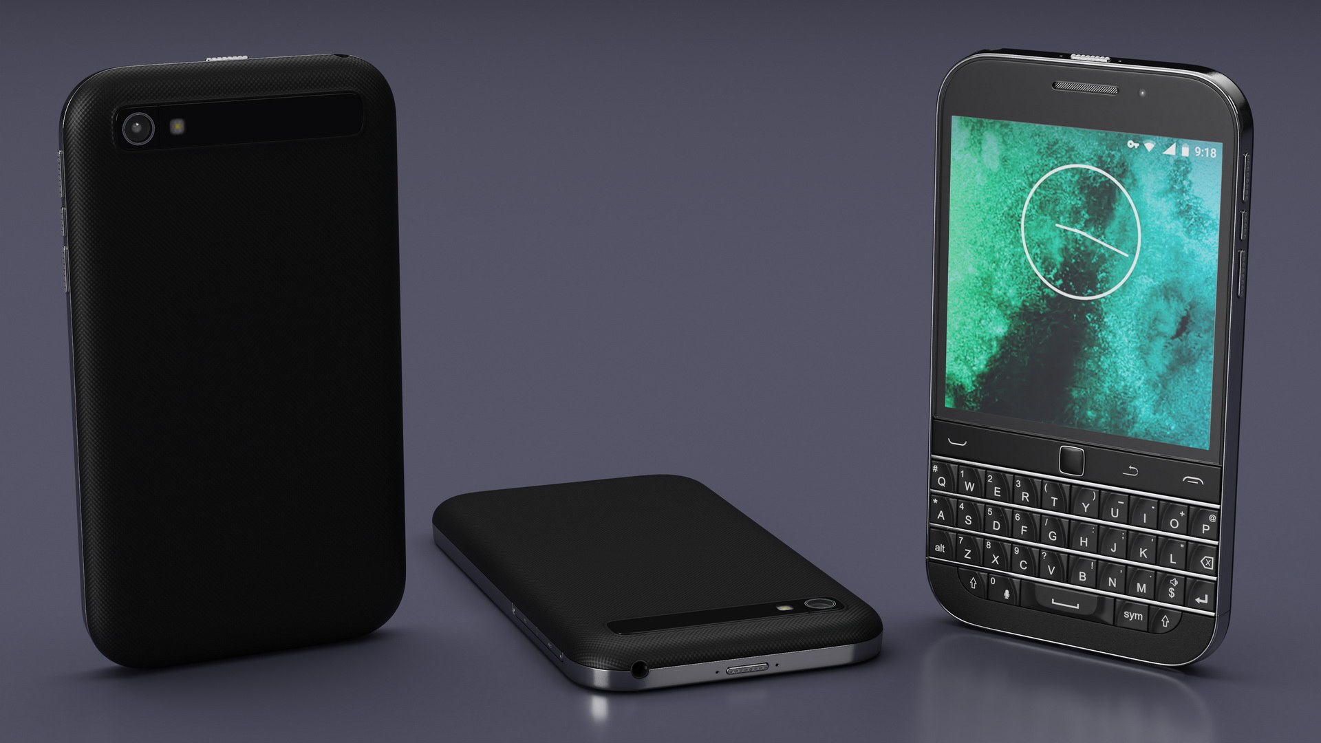 Premium Smartphone With Qwerty Keyboard Silver 3D Model - TurboSquid ...