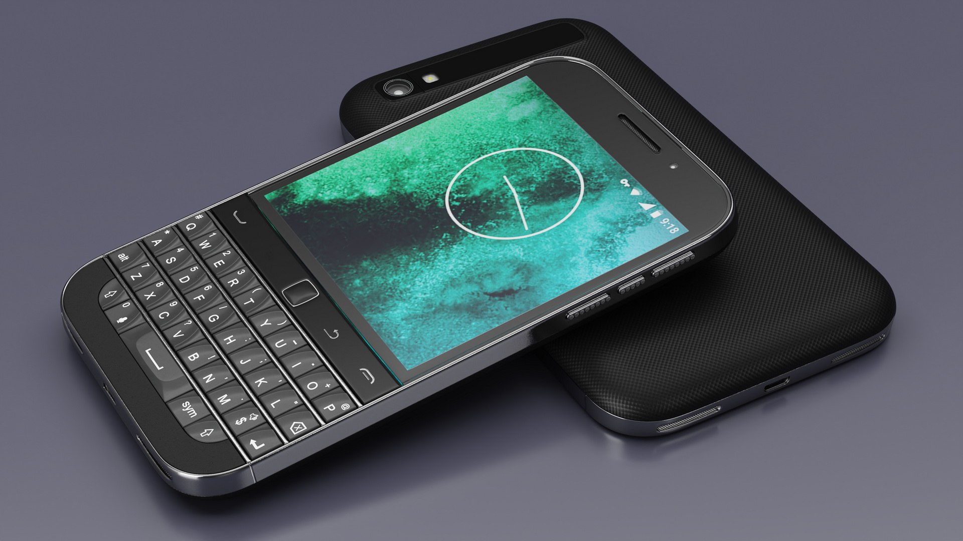 Premium Smartphone With Qwerty Keyboard Silver 3D Model - TurboSquid ...