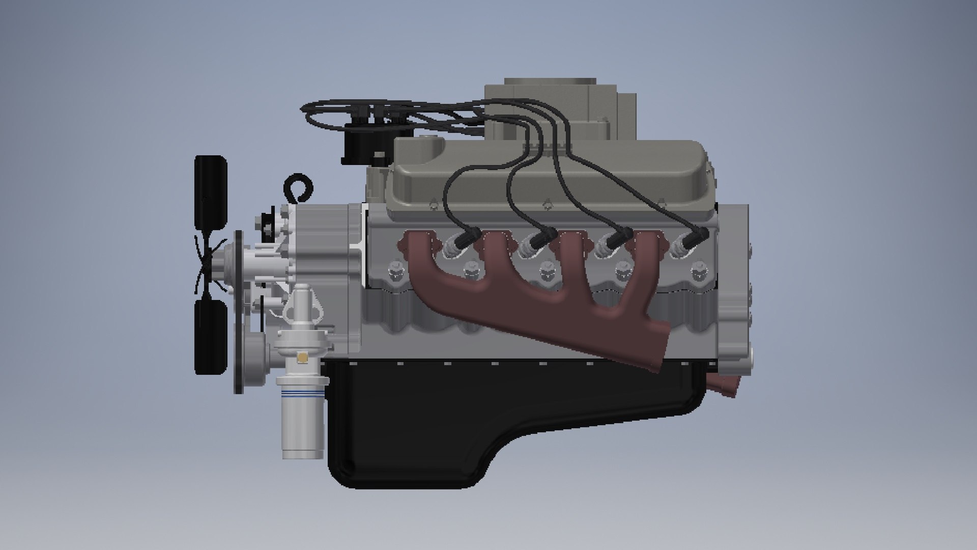 3D V8 Engine Assembly 3D Model - TurboSquid 2100200