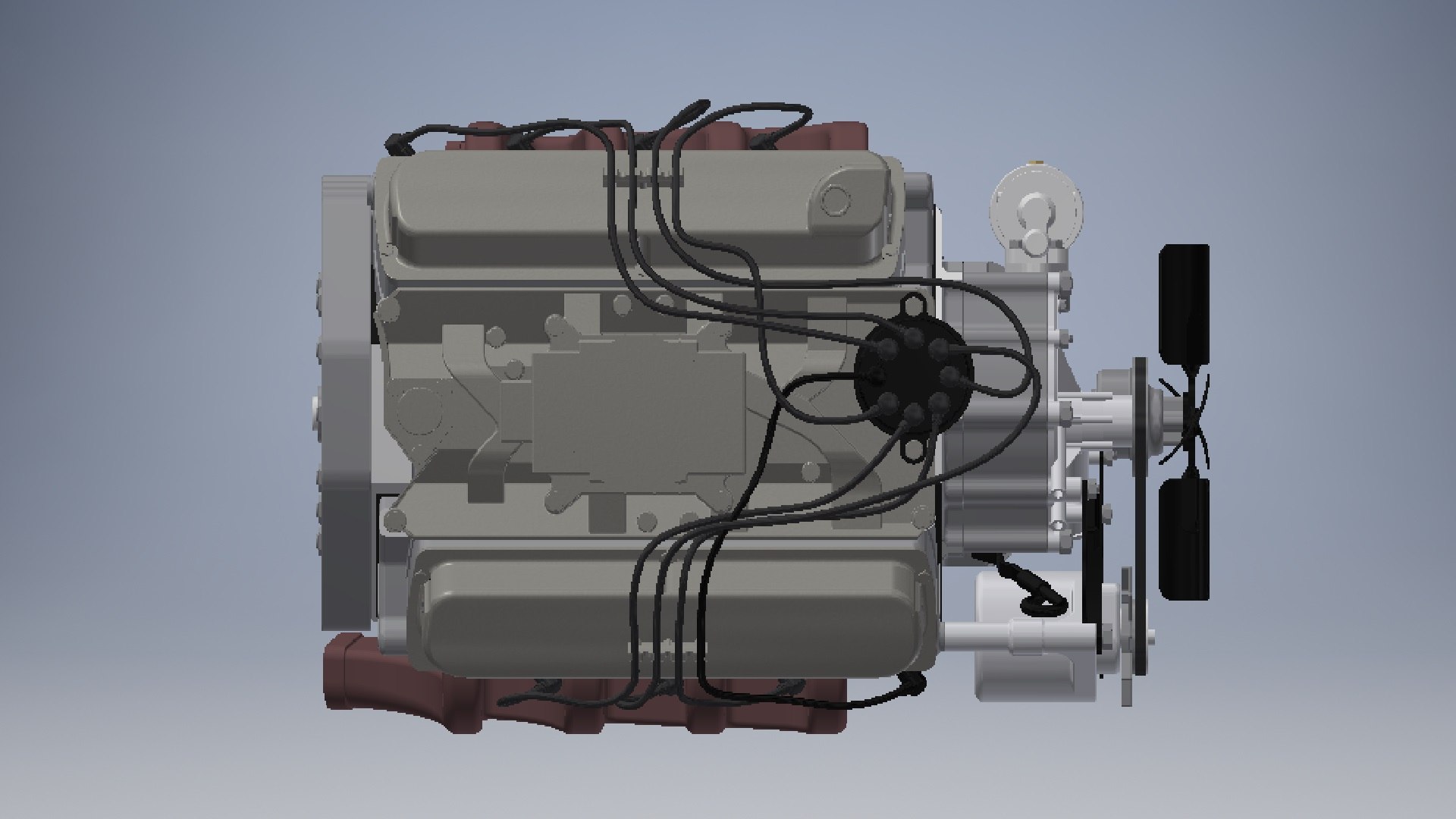 3D V8 Engine Assembly 3D Model - TurboSquid 2100200