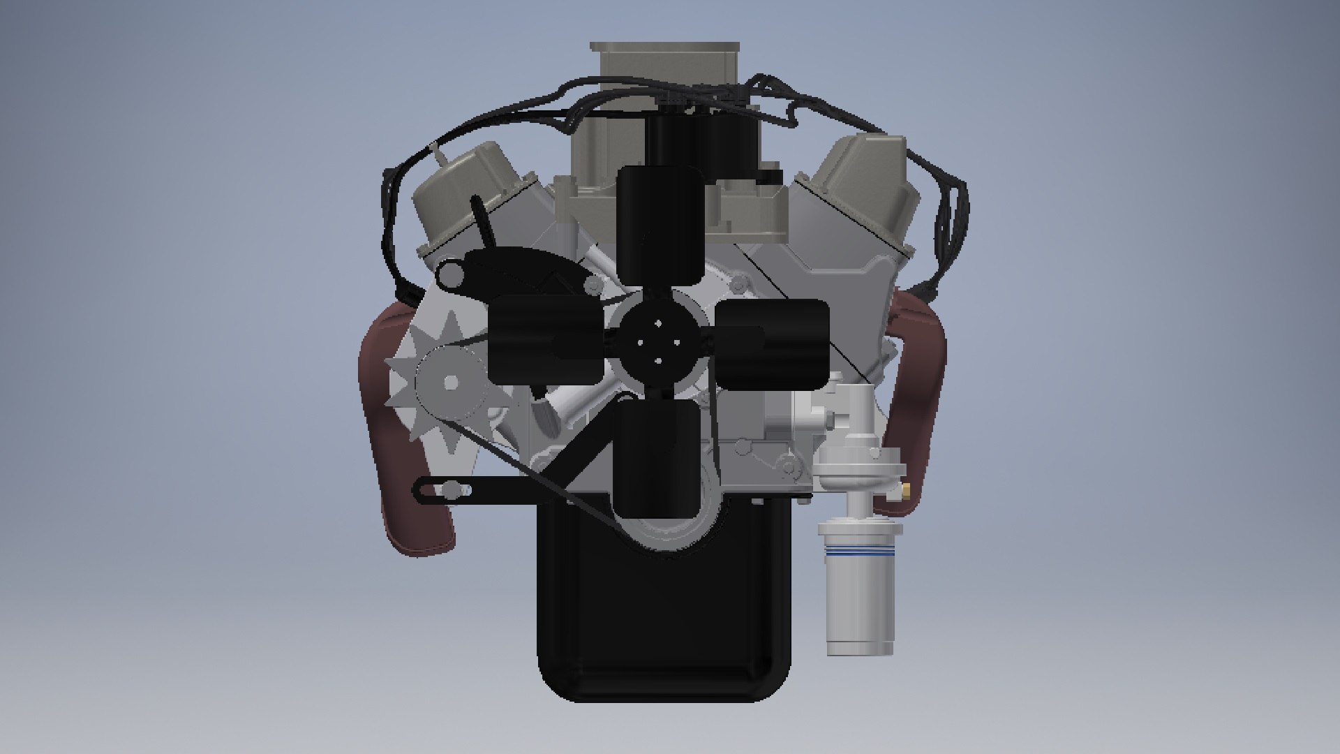 3D V8 Engine Assembly 3D Model - TurboSquid 2100200