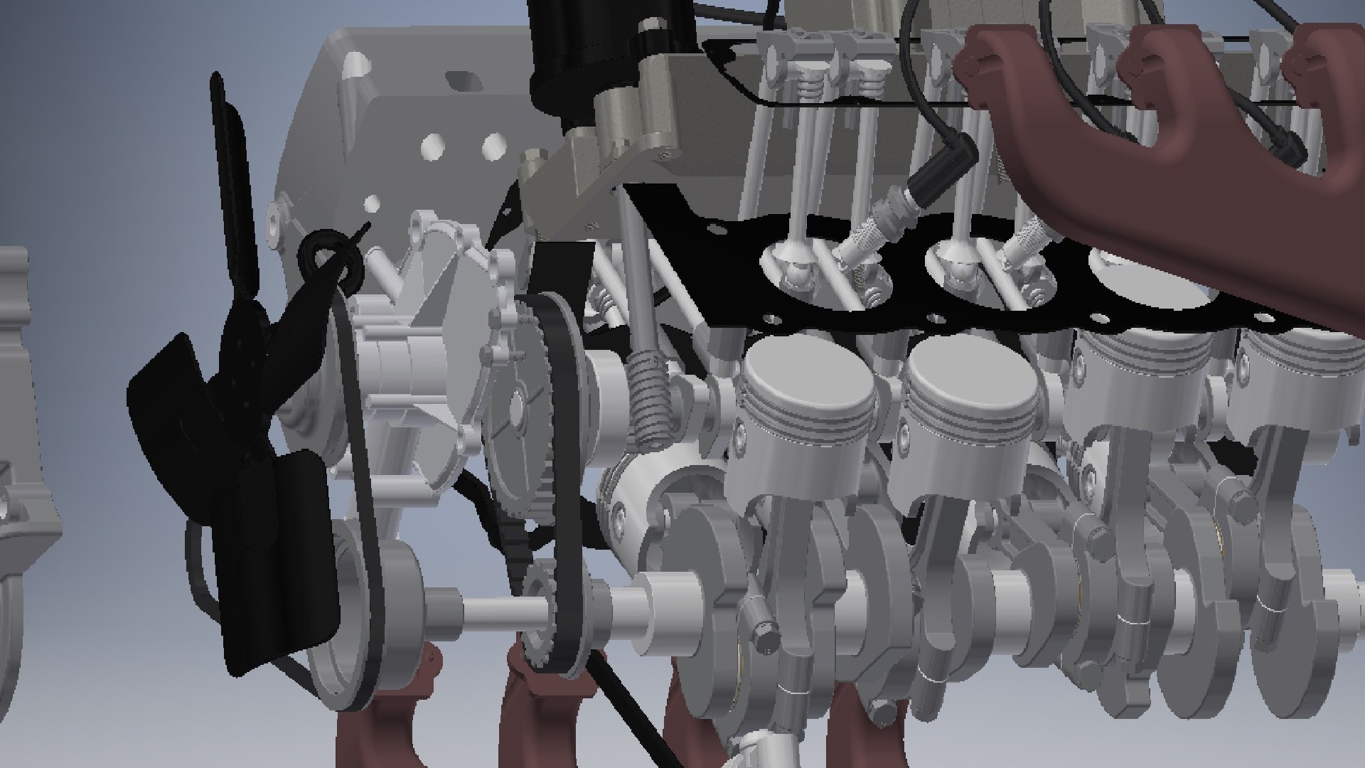 3D V8 Engine Assembly 3D Model - TurboSquid 2100200