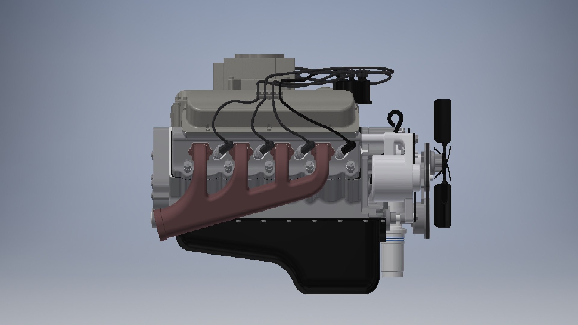3D V8 Engine Assembly 3D Model - TurboSquid 2100200
