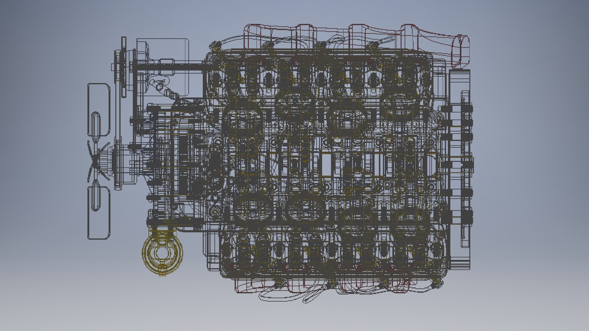 3D V8 Engine Assembly 3D Model - TurboSquid 2100200