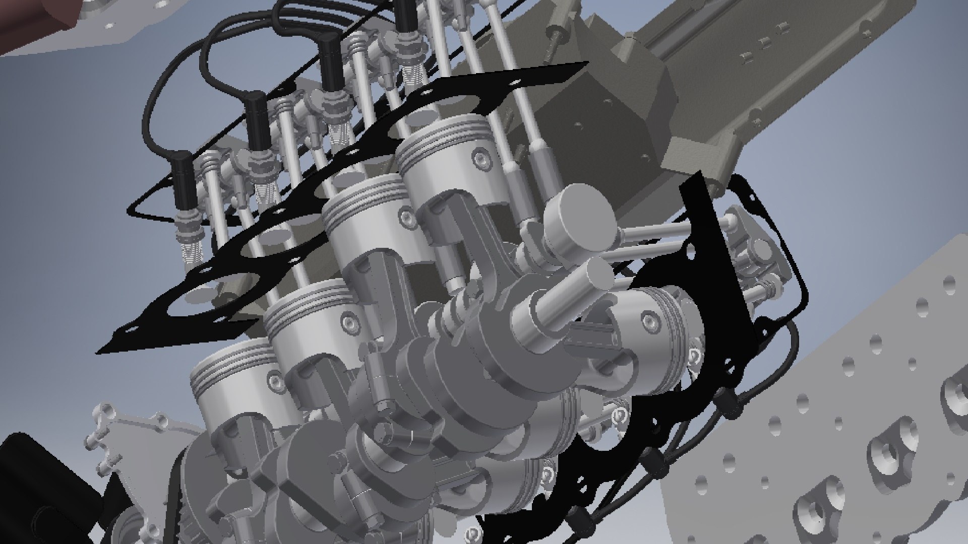3D V8 Engine Assembly 3D Model - TurboSquid 2100200