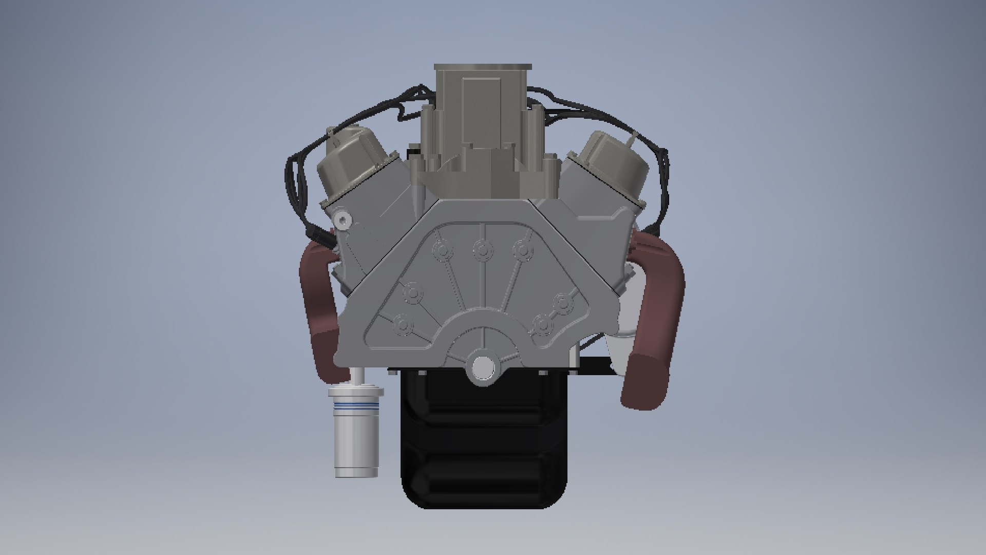 3D V8 Engine Assembly 3D Model - TurboSquid 2100200