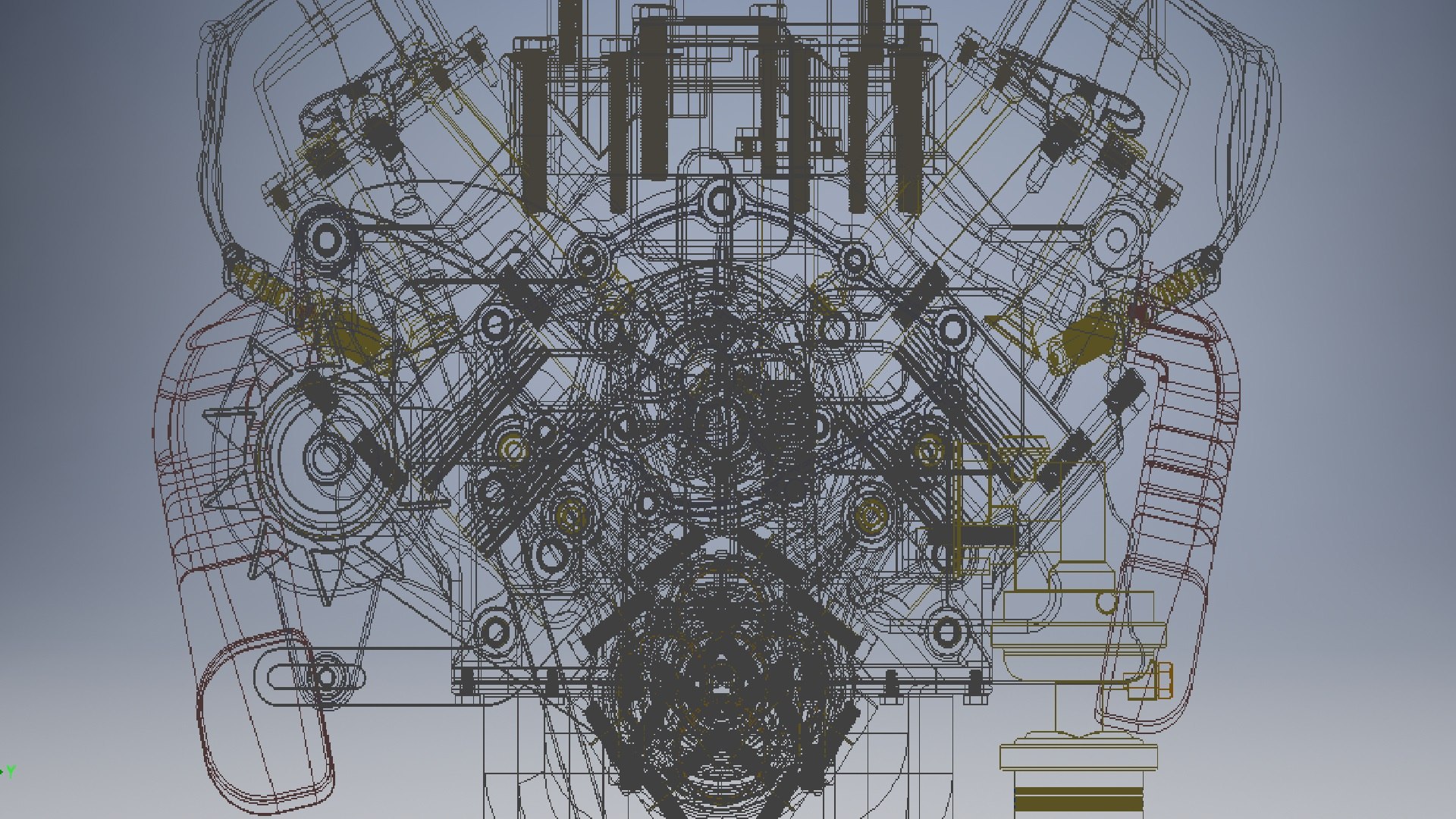 3D V8 Engine Assembly 3D Model - TurboSquid 2100200
