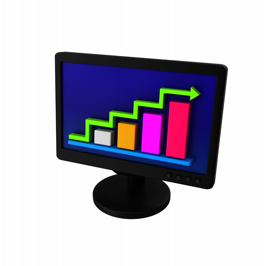 Computer Monitor Cartoon 3D Model - TurboSquid 2331761