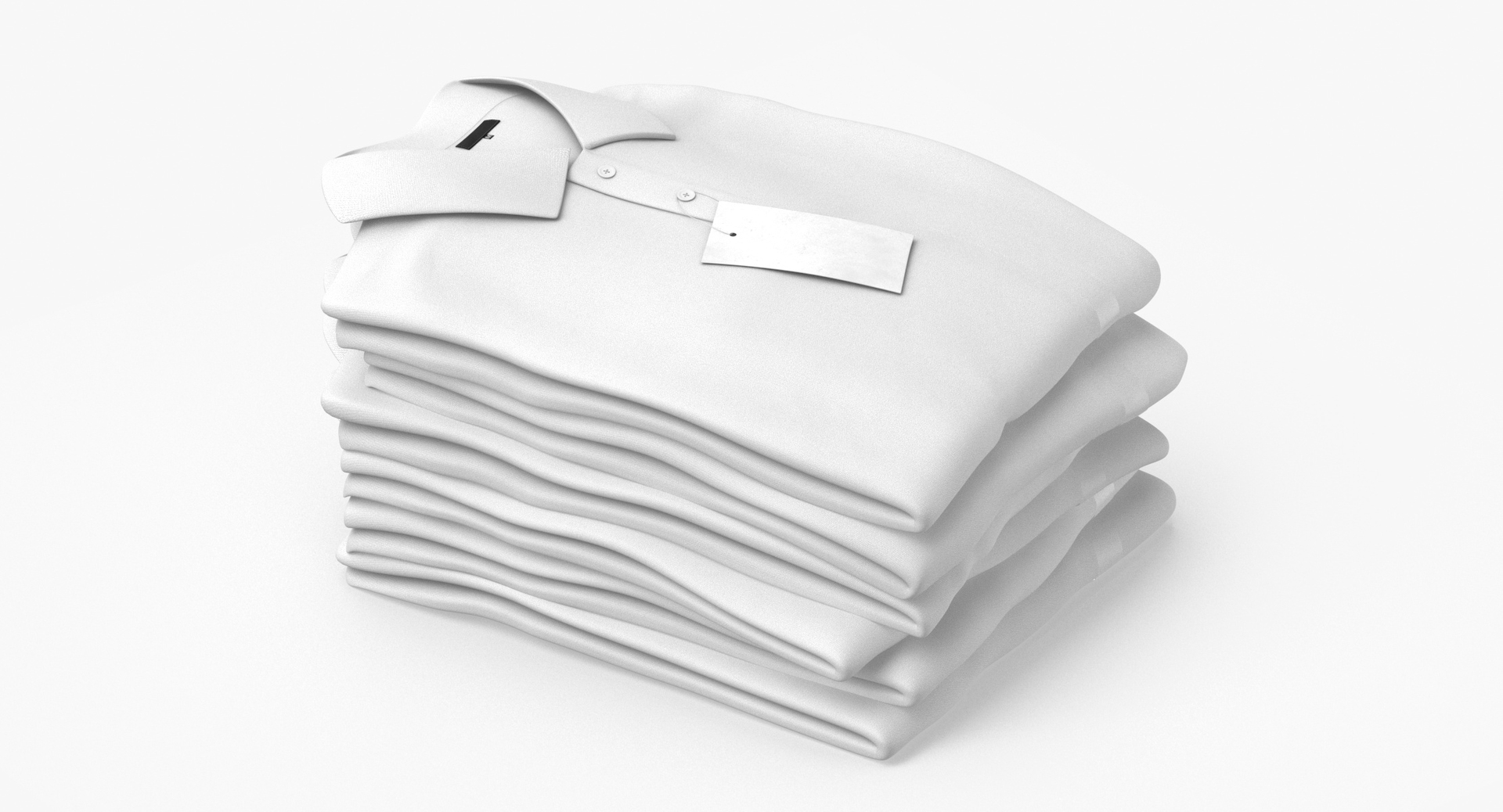 Folded Polo Shirt 6 Pile Color Variations 3D - TurboSquid 2053308
