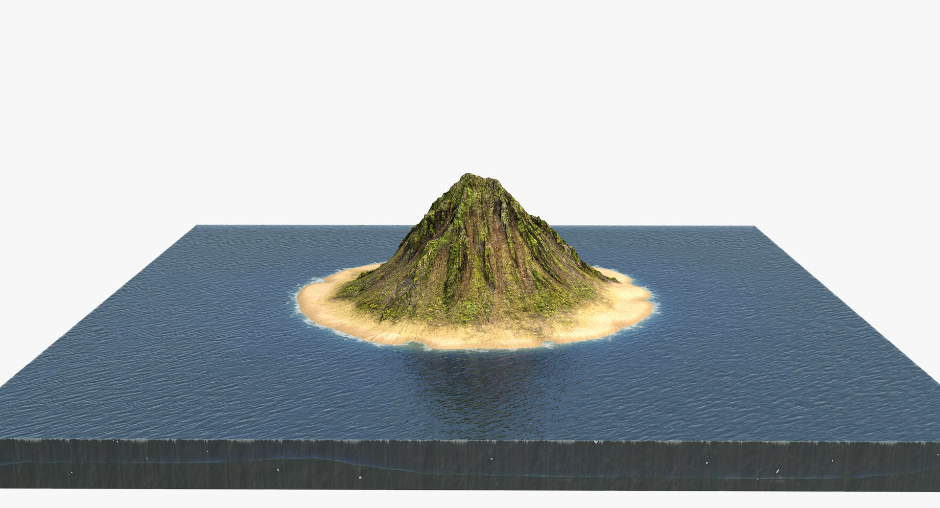 3D Mount Island - TurboSquid 1257683