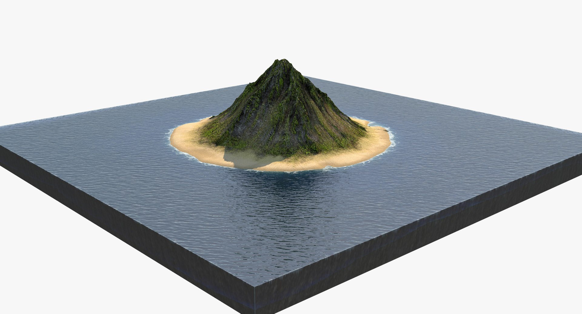 3D Mount Island - TurboSquid 1257683