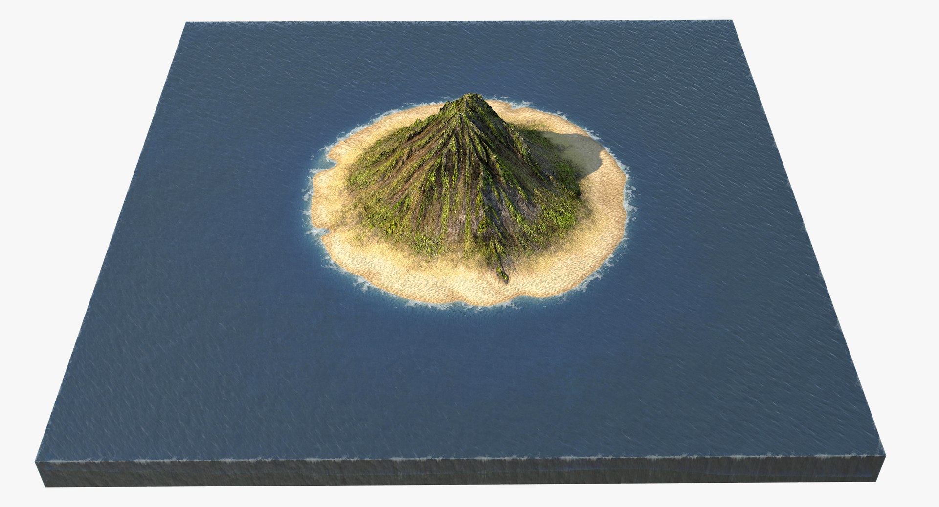 3D Mount Island - TurboSquid 1257683