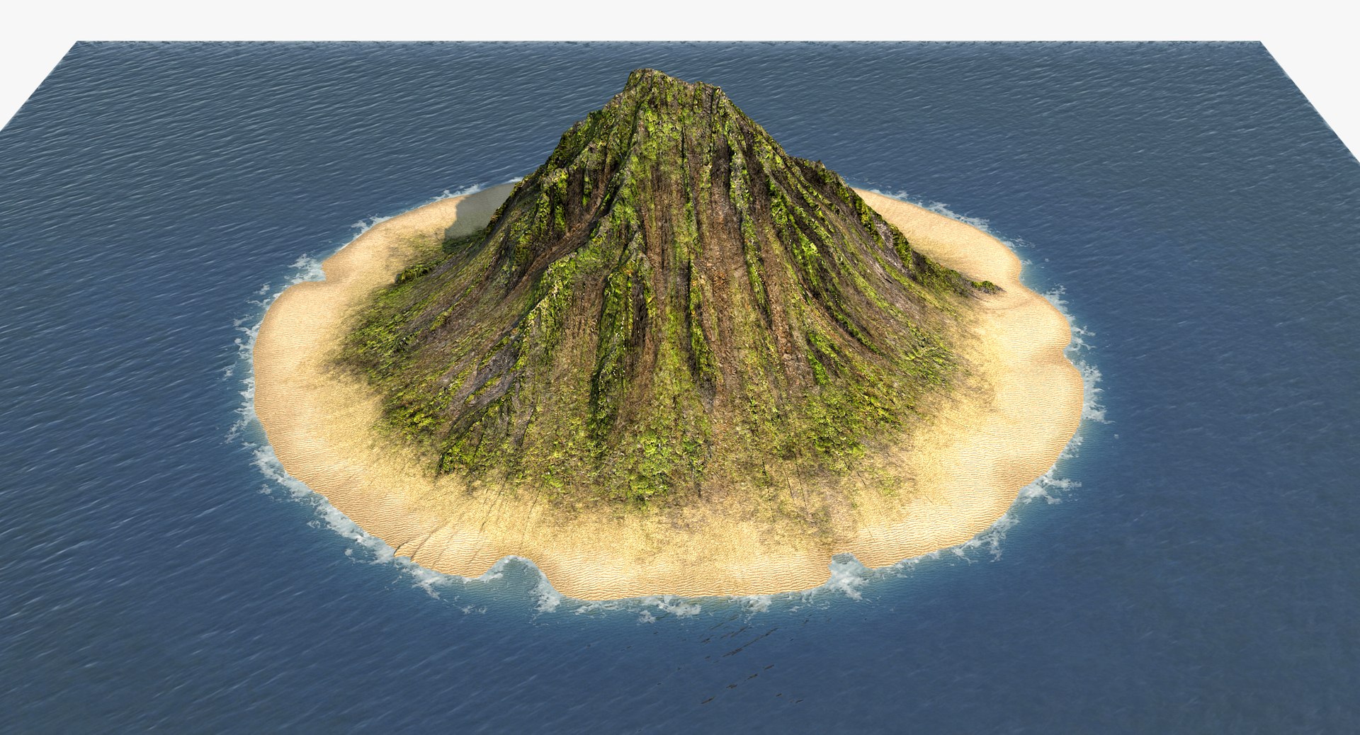 3D Mount Island - TurboSquid 1257683